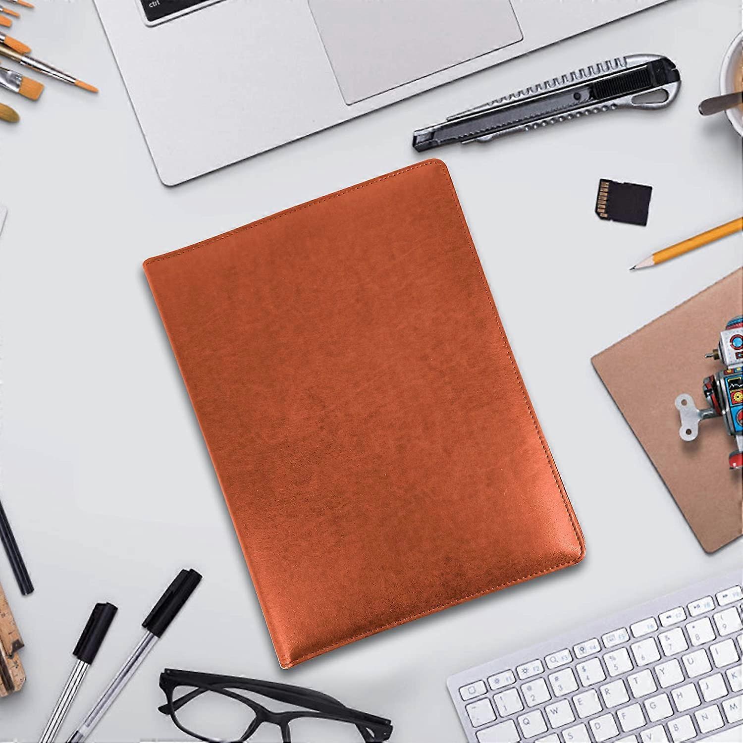 Business Portfolio Padfolio PU Leather Folder Interview Resume Legal ...