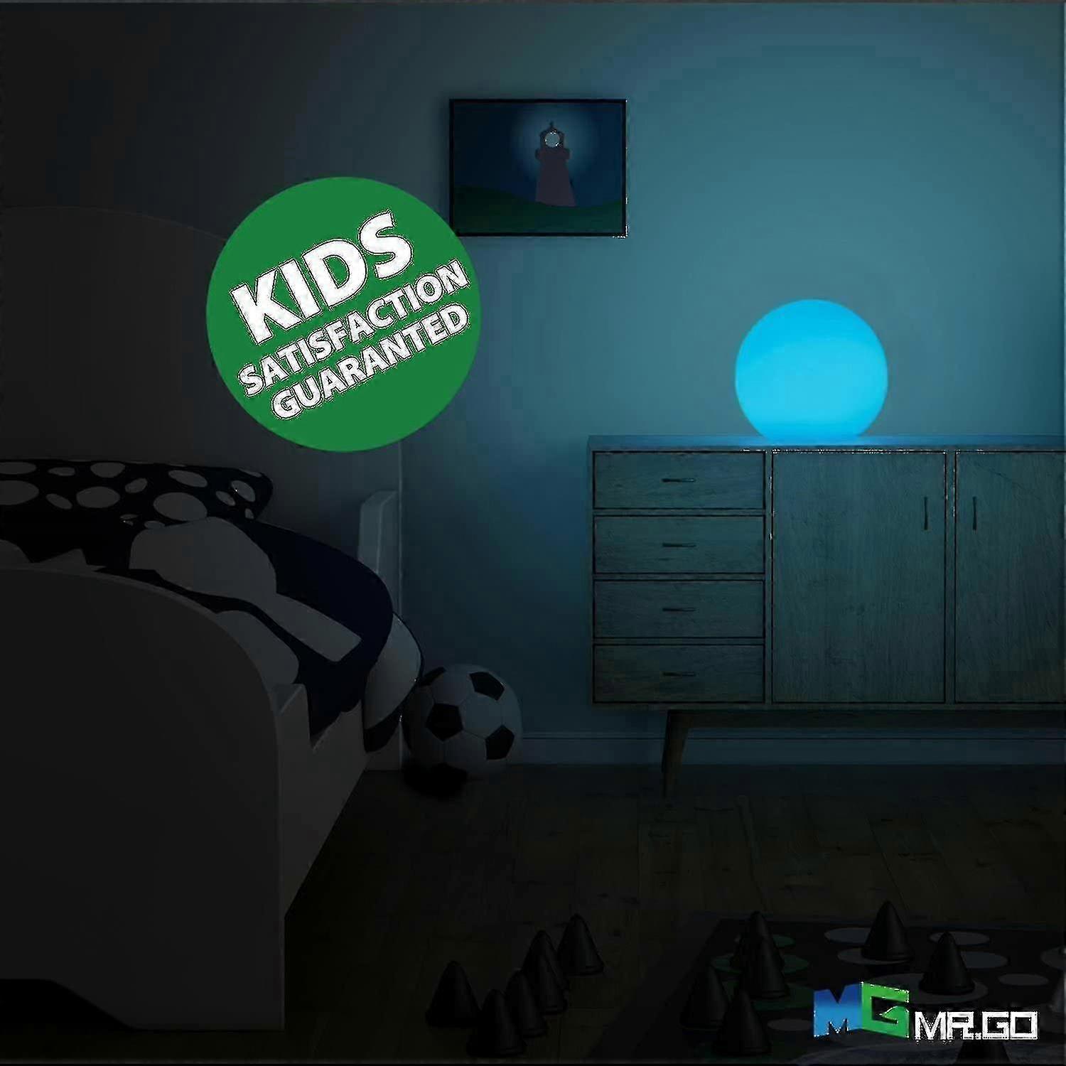 8-inch Ultra-fun Led Glowing Ball Light W/remote, Rgb Color Changing ...