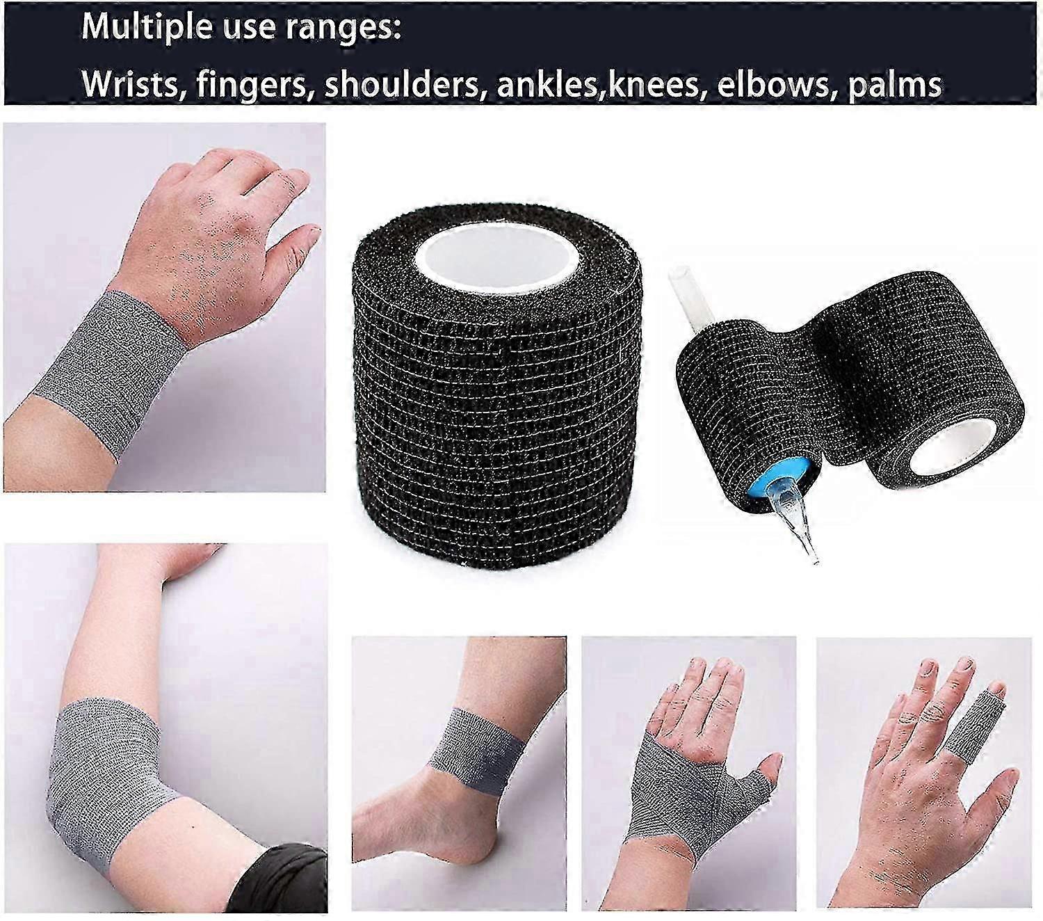 6Pcs Rolls Weightlifting Thumb Hook Grip Stretch Tape Keep Fingers And ...