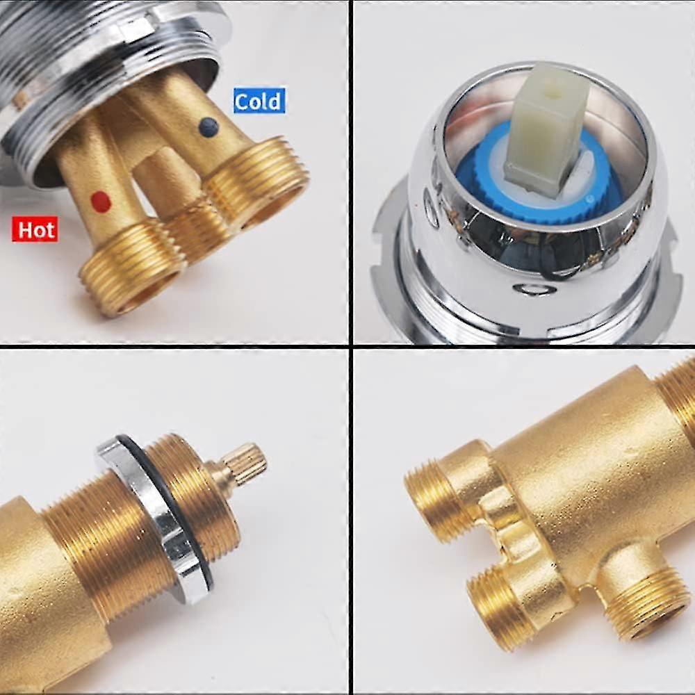 Bathtub Faucet Bath Mixer Two Piece Split Shower Faucets Hot And Cold ...