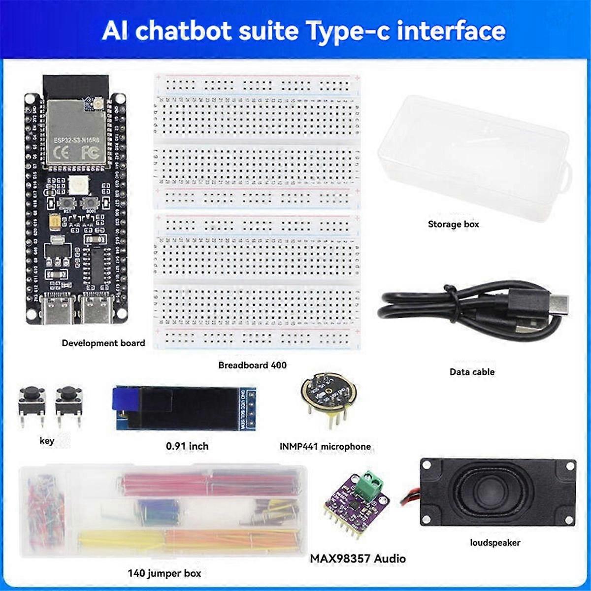 AI Chatbot Development Board Kit ESP32-S3 N16R8 Artificial Intelligence AI Voice Motherboard ...