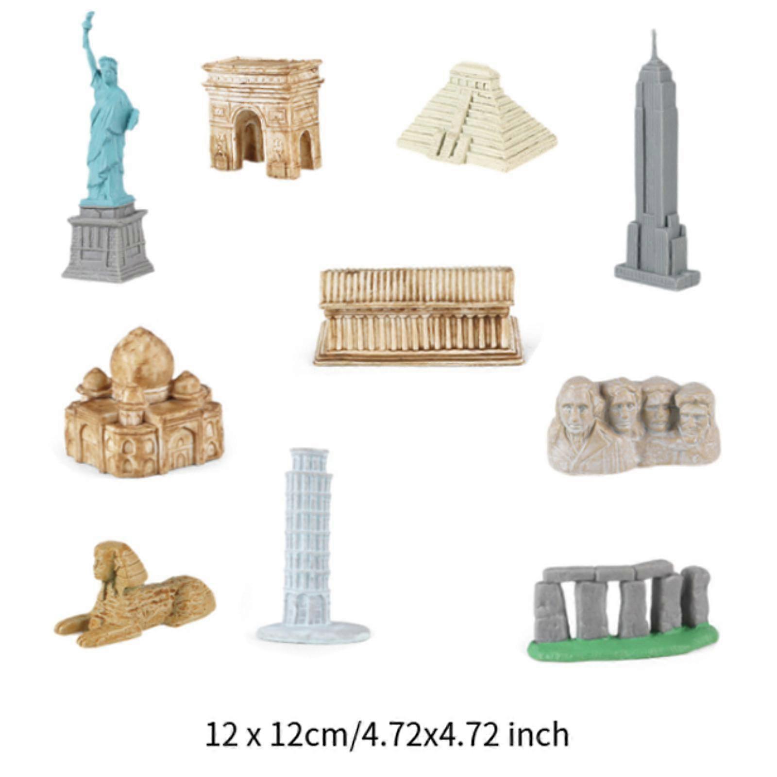 Landmark Building Models Architecture Set Travel Around The World World ...