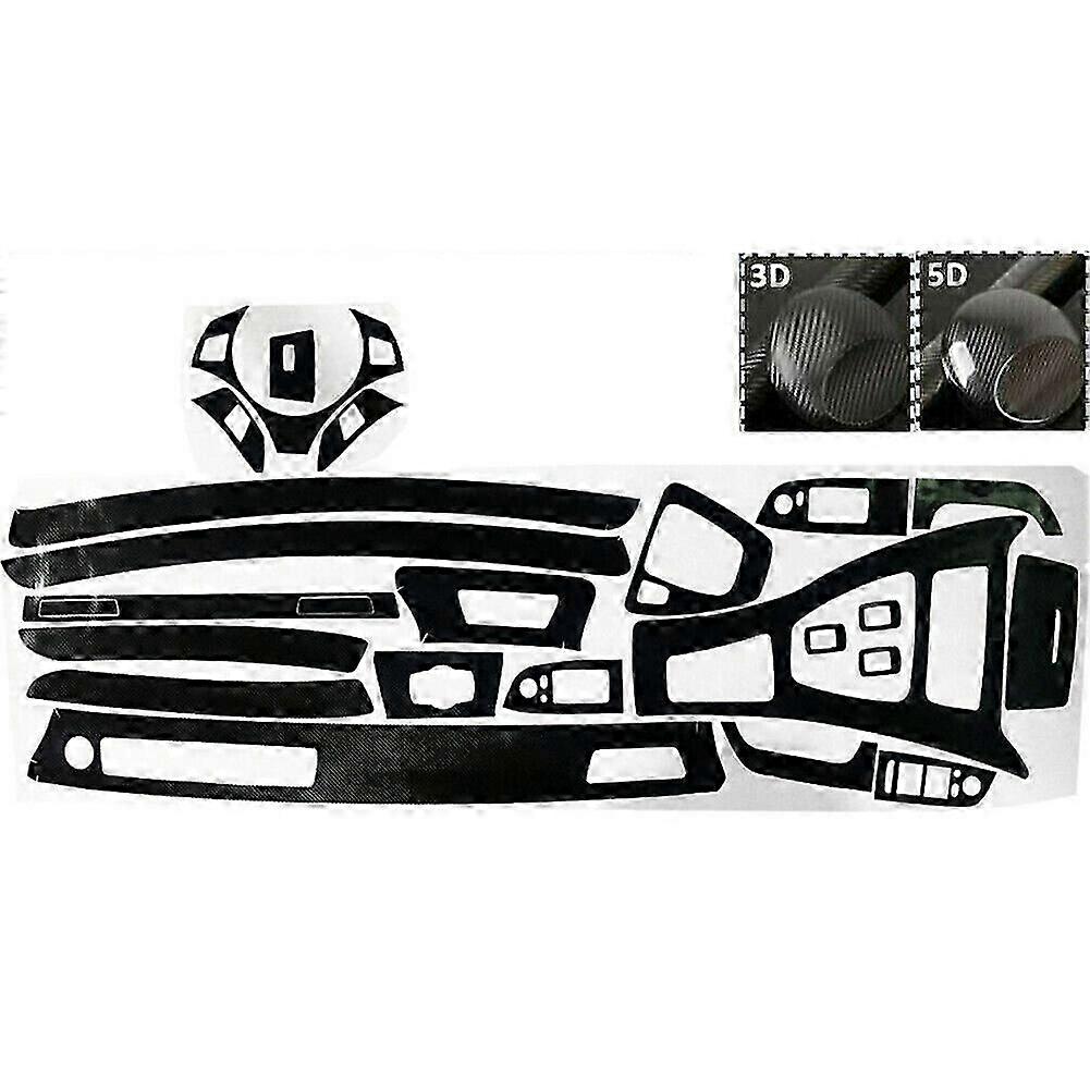 Car Interior Decal Trim 5D Carbon Fiber Trim Vinyl Sticker For BMW E90 ...