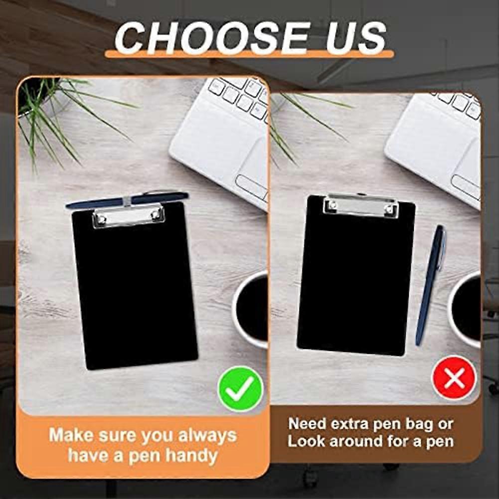 14 Pack Mountable Clipboard Clips with Pen Holder Clipboard Clips ...