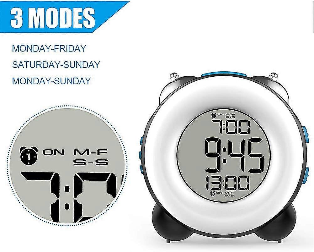 Loud Alarm Clock For Heavy Sleepers With Optional Alarm Dual Alarm ...