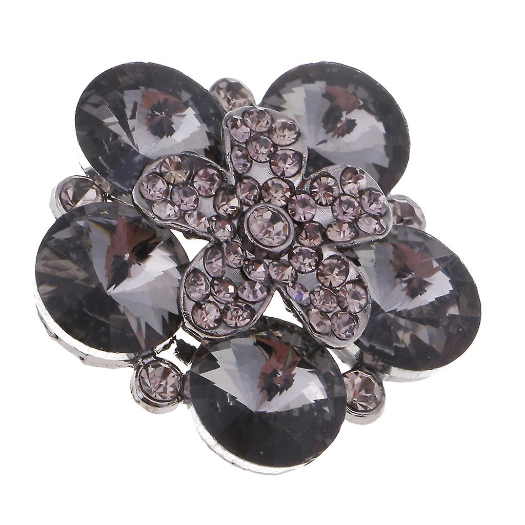 3pcs Crystal Rhinestone Flower Shank Buttons Embellishment Craft Decor ...
