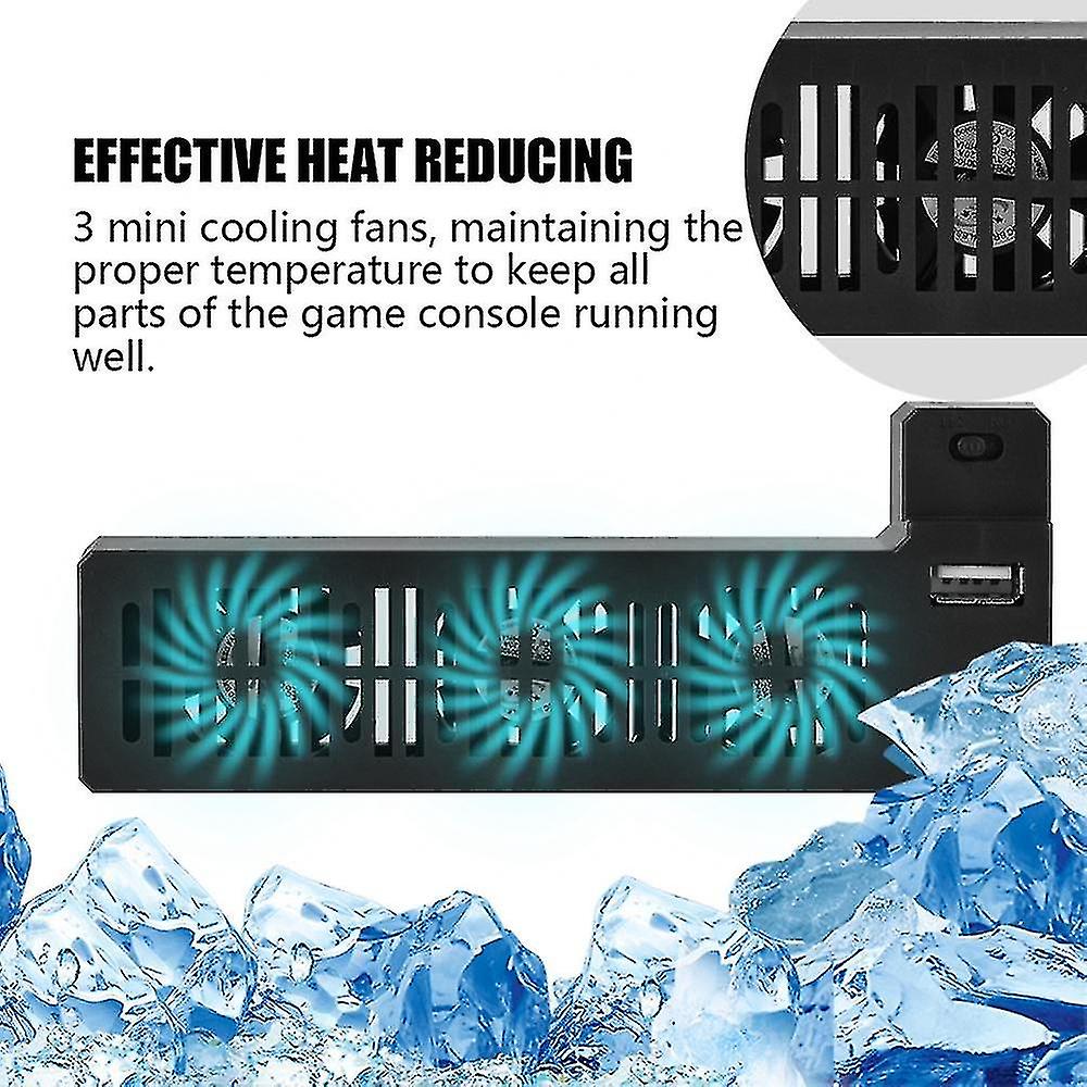 Portable Heat Reducing Usb External Cooling Fan Side Mounted For Xbox ...