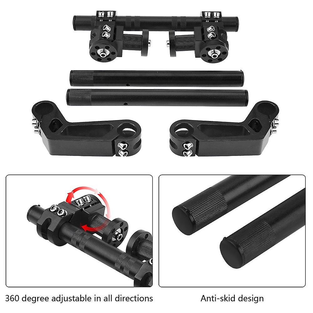 7/8" 22mm Adjustable CNC Motorcycle Steering Handlebar System for 125cc ...
