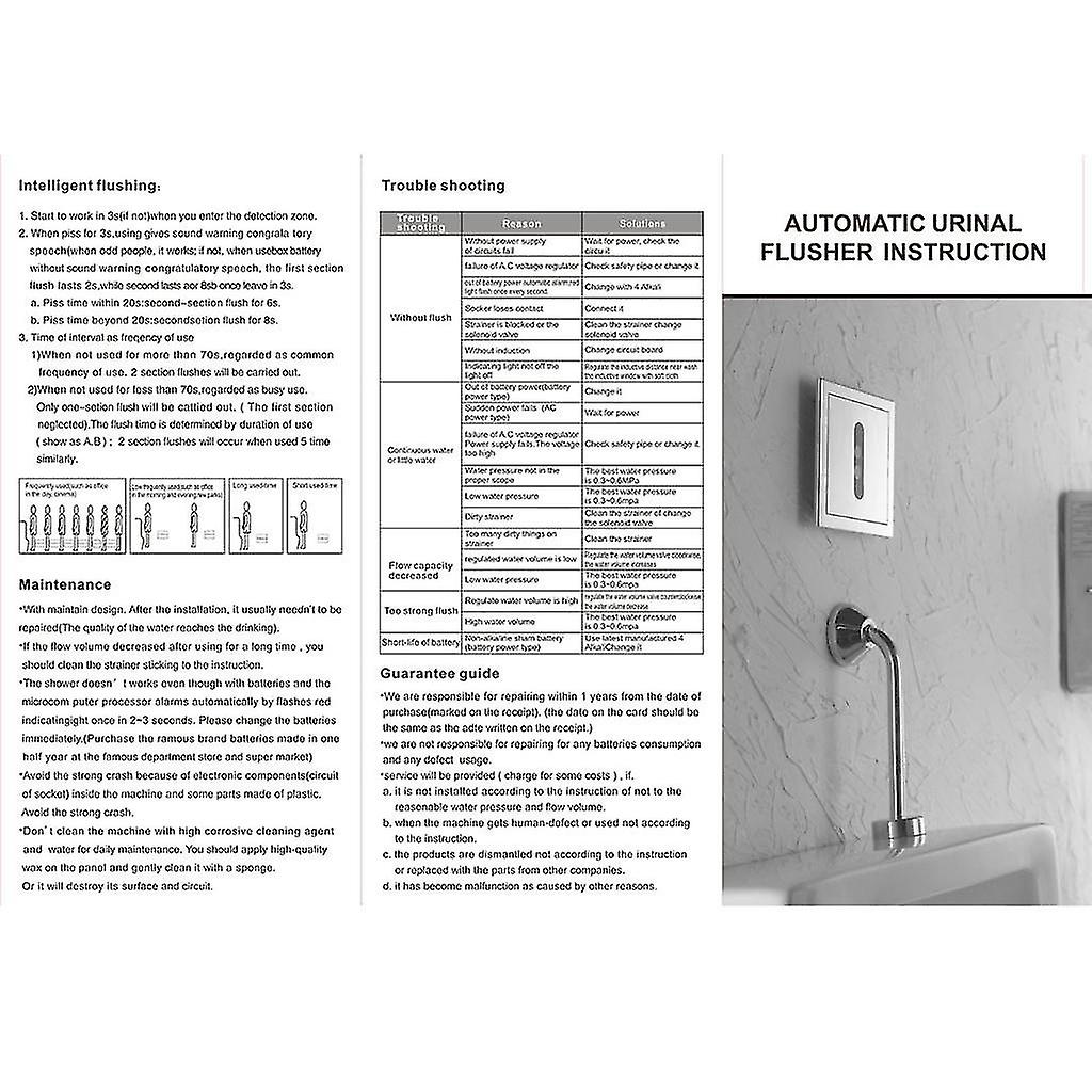 Hands Free Infrared Automatic Wc Cistern Urinal Toilet Flush Valve ...
