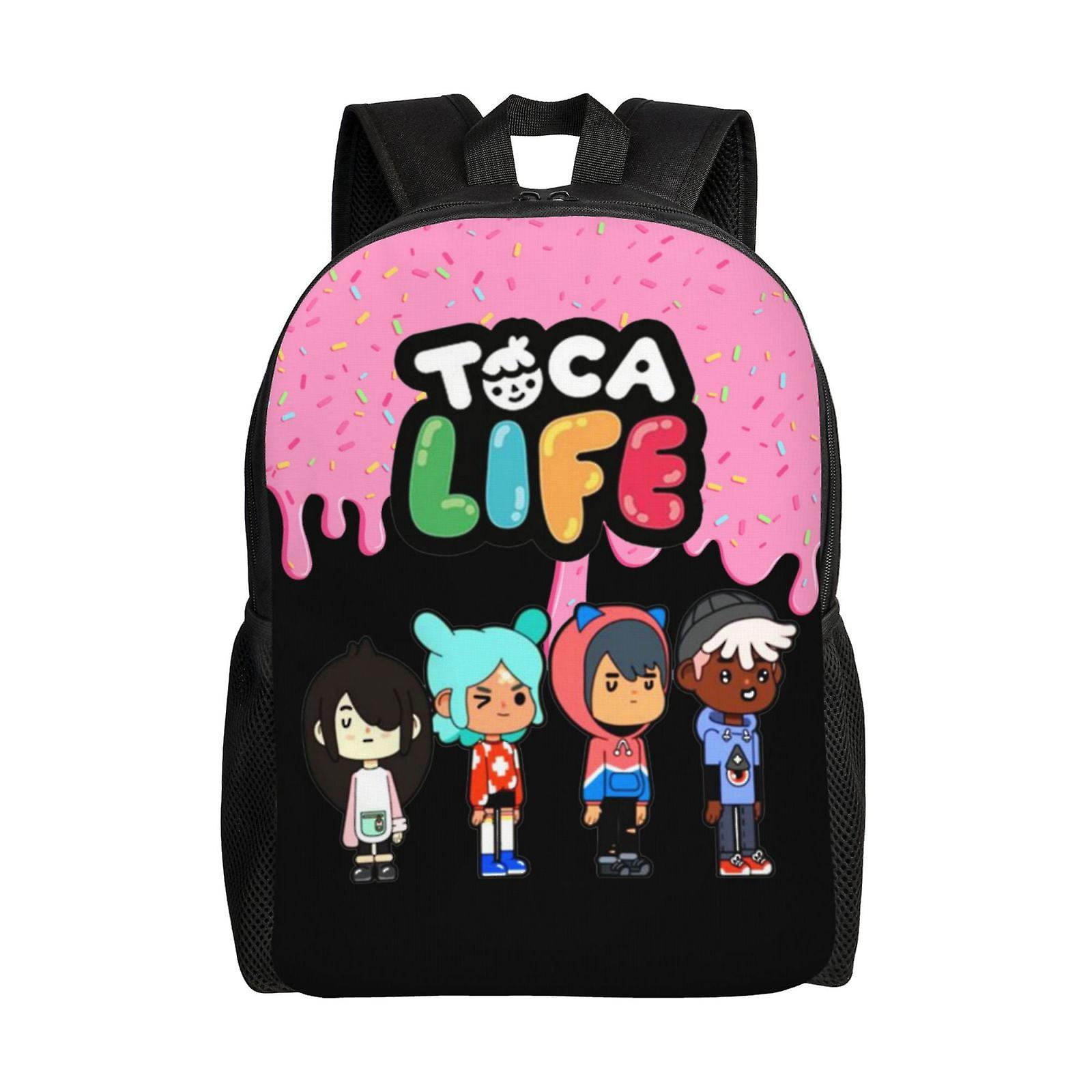 Toca Life World School Backpack Kids Bookbag Large For School Office ...