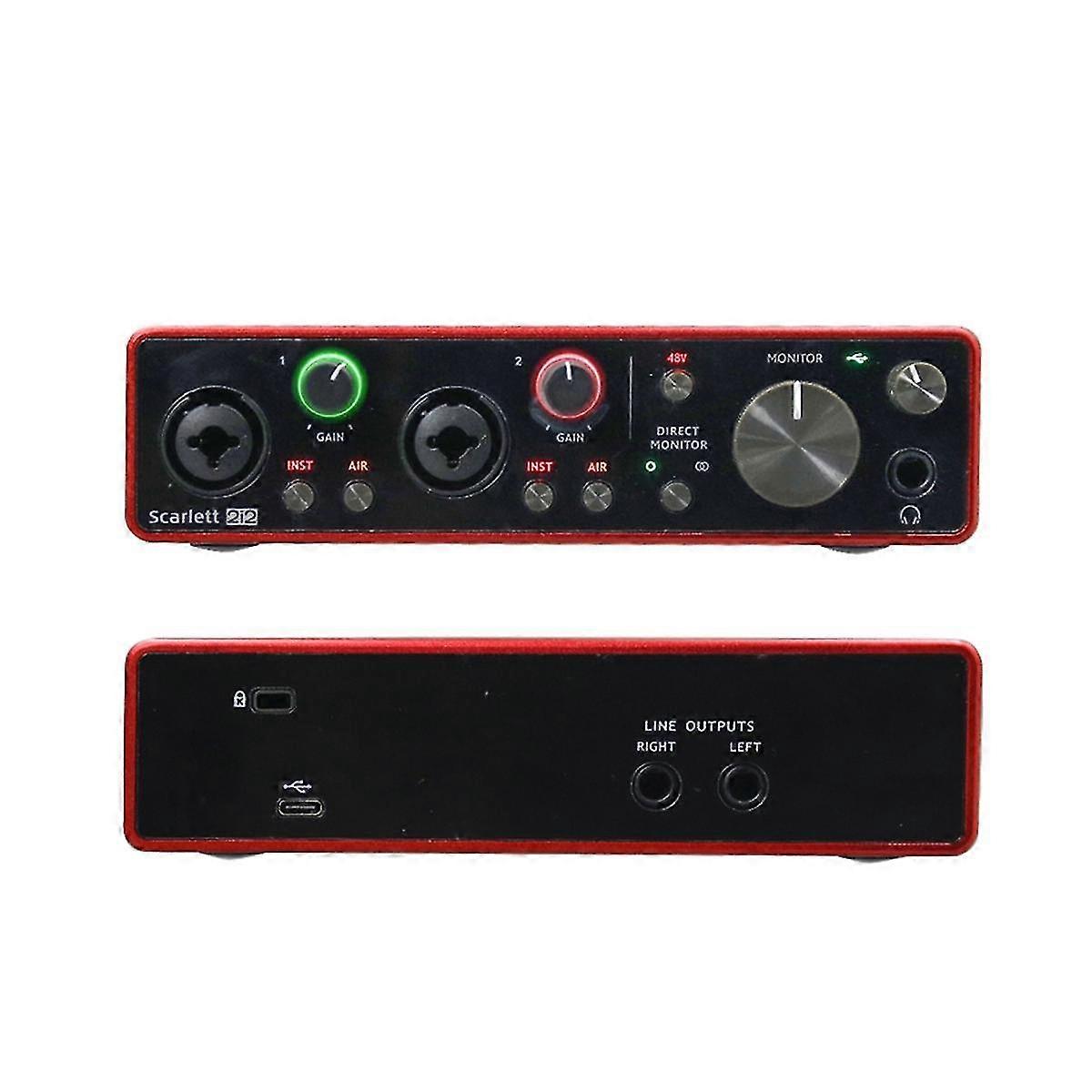2i2 (3rd Gen) Professional Audio Interface External USB Sound Card ...