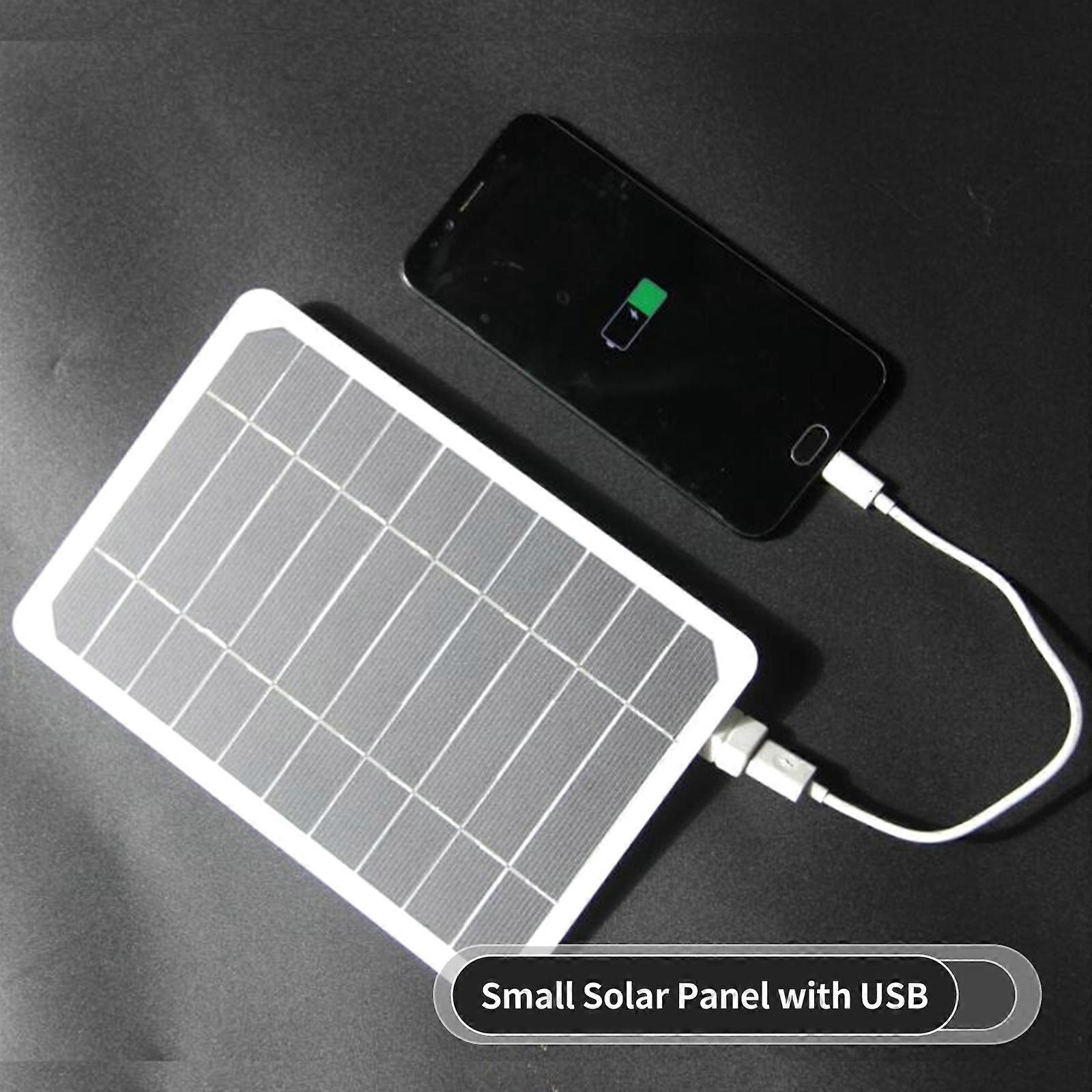 5W 5V Small Solar Panel with USB DIY Monocrystalline Silicon Solar Cell ...