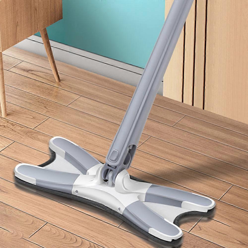 X-Shape Microfiber Mop for Floor Cleaning Lazy Hand Wash Free Butterfly Mop 360 Rotating Floor ...