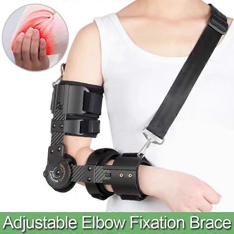 Adjustable Joint Fixation Brace-carbon Fiber Hinged Rom Elbow Brace ...