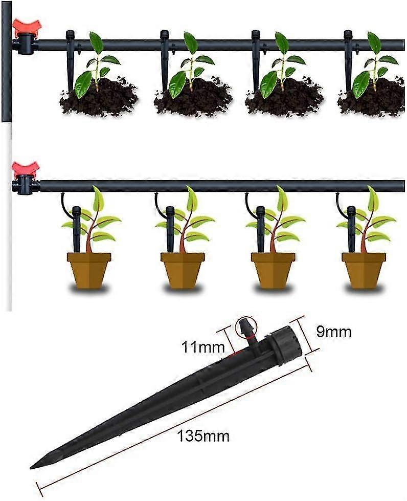 50pcs Adjustable Hose Irrigation Dripper Automatic Drip Watering System ...