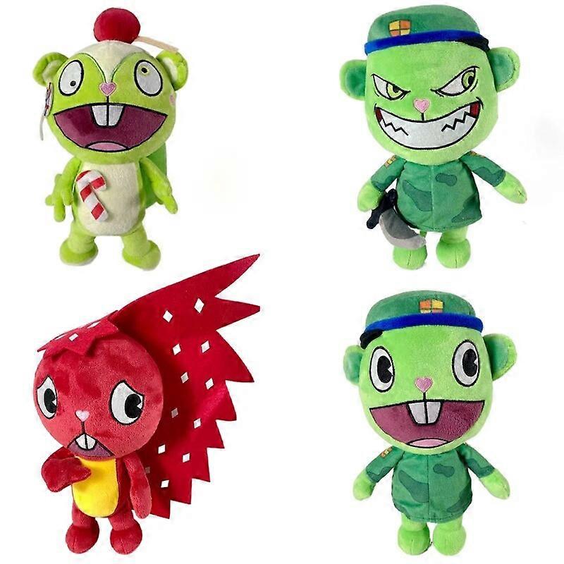 HTF Happy Tree Friends Plush Toy Flaky Flippy Fliqpy Nutty Plushie ...