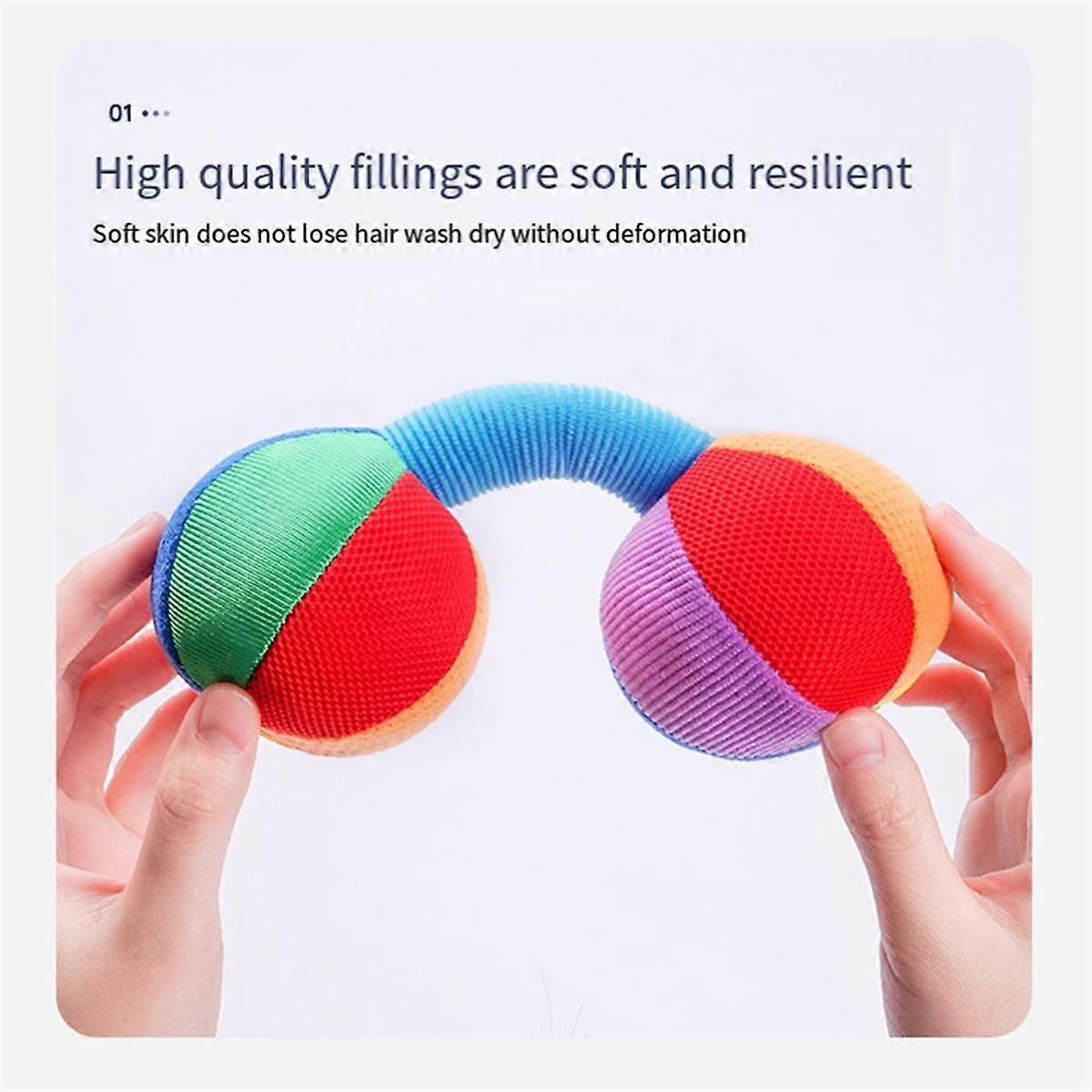 2PCS Grasp Training Dumbbell 0-1 Year Old Baby Auditory Perception ...