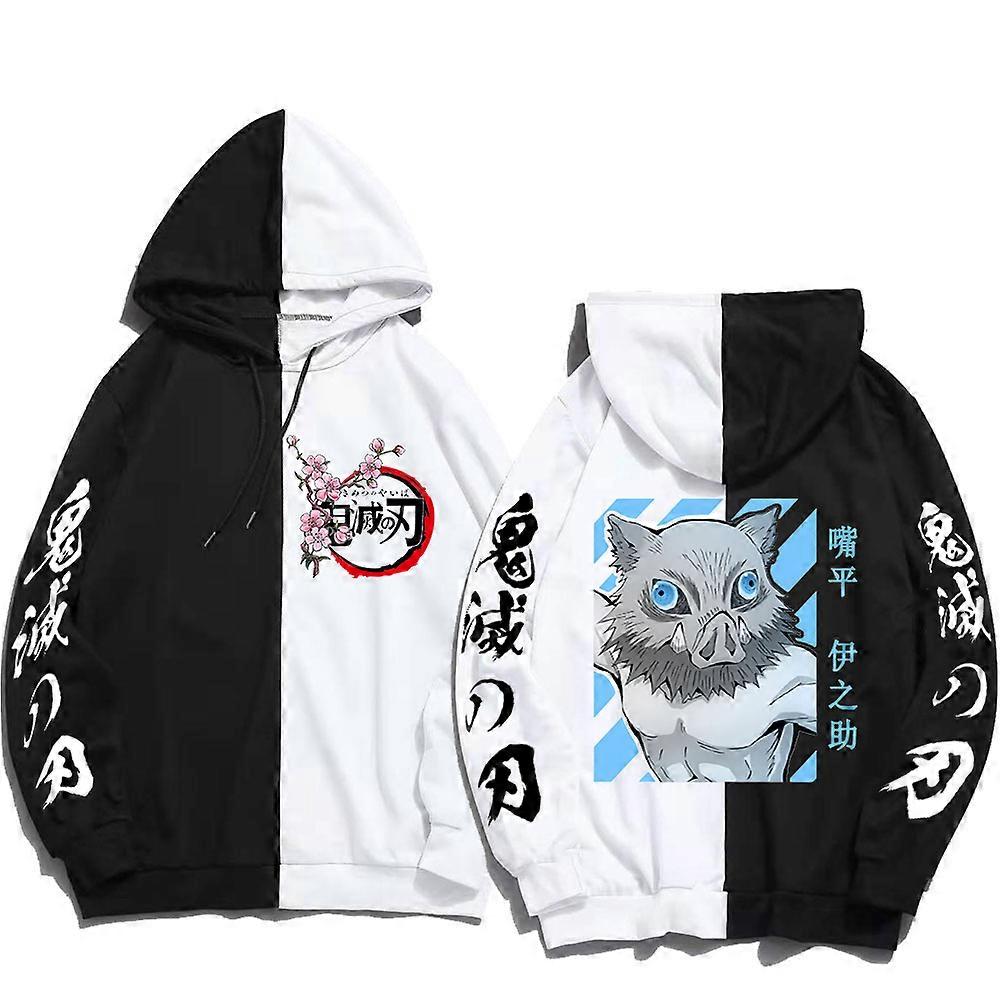 Anime Demon Slayer Inosuke Hashibira Graphics Hoodie Pullovers Casual ...
