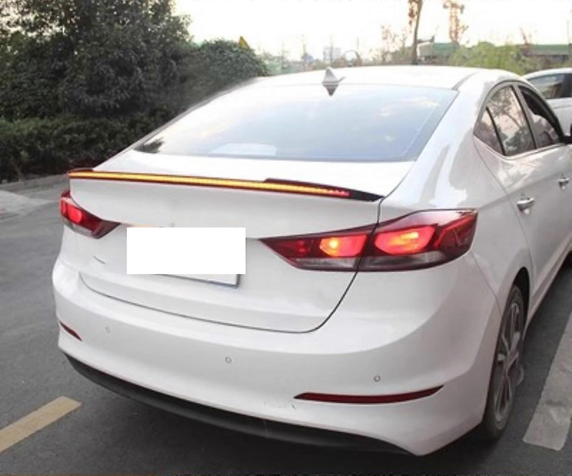 Body Kit Tail Wing with Light for Hyundai Elantra Convert Top Spoiler ...