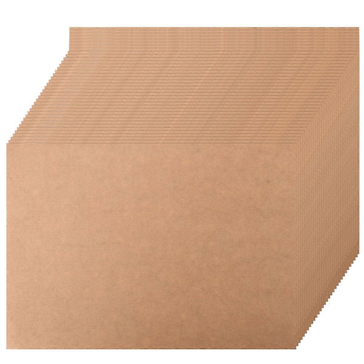 100 Sheets A4 Kraft Printable Sticker Self Adhesive Sticker Label Paper ...