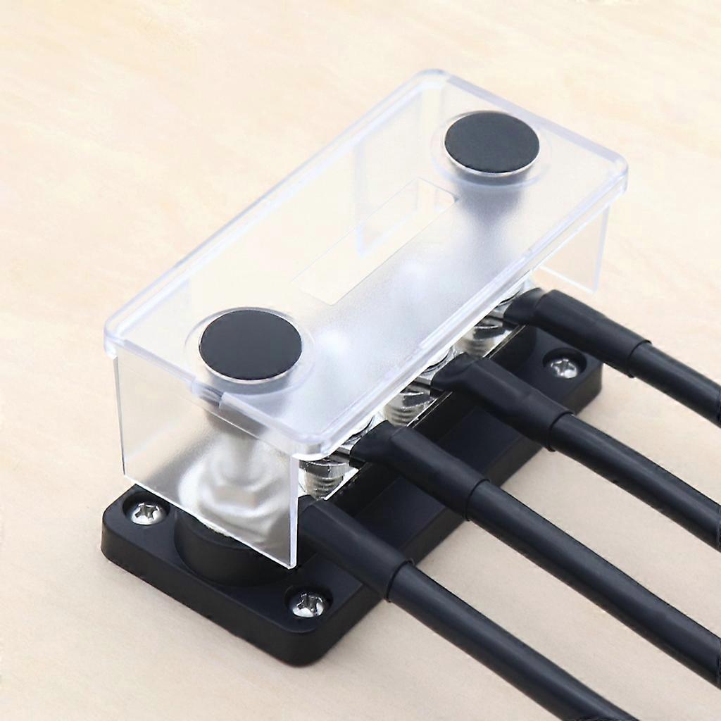 300A Negative Bus Bar 48V Distribution Block 4x 5/16'' M8 Terminal Studs 48V | Fruugo UK