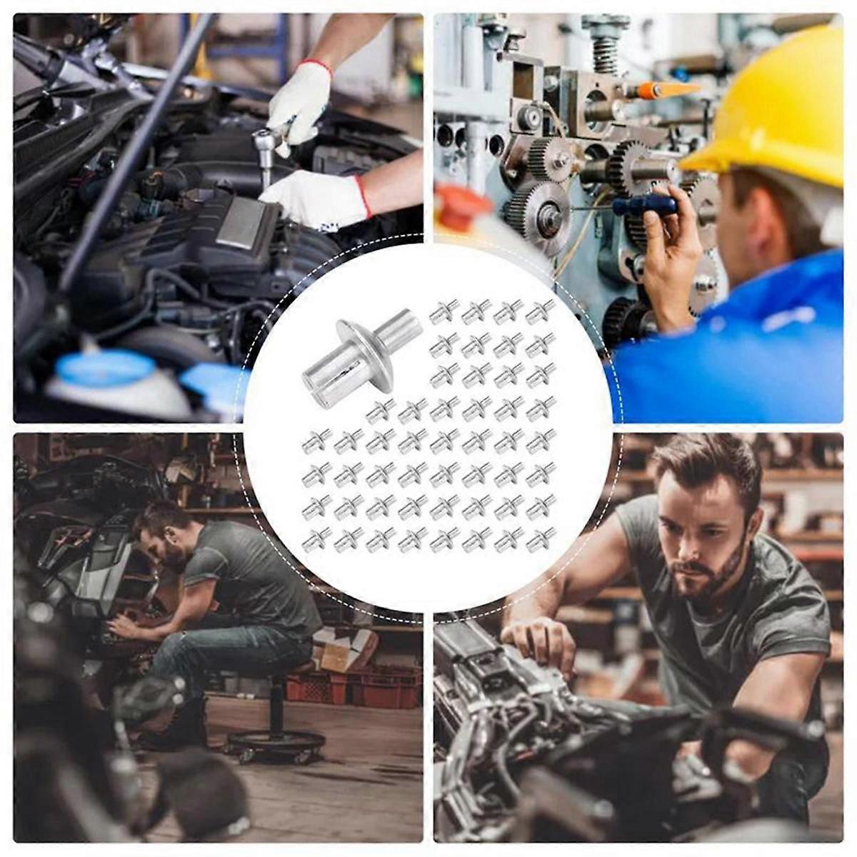 Round Head Solid Rivets Knock Type Expansion Aluminum Rivets Dome Head ...