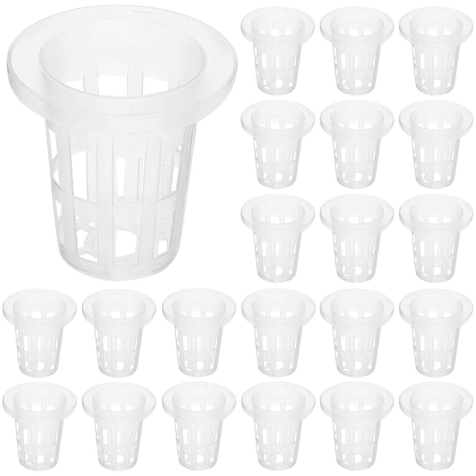 50Pcs Hydroponic Net Pots Baskets for Hydroponics Slotted Mesh Net Cups ...