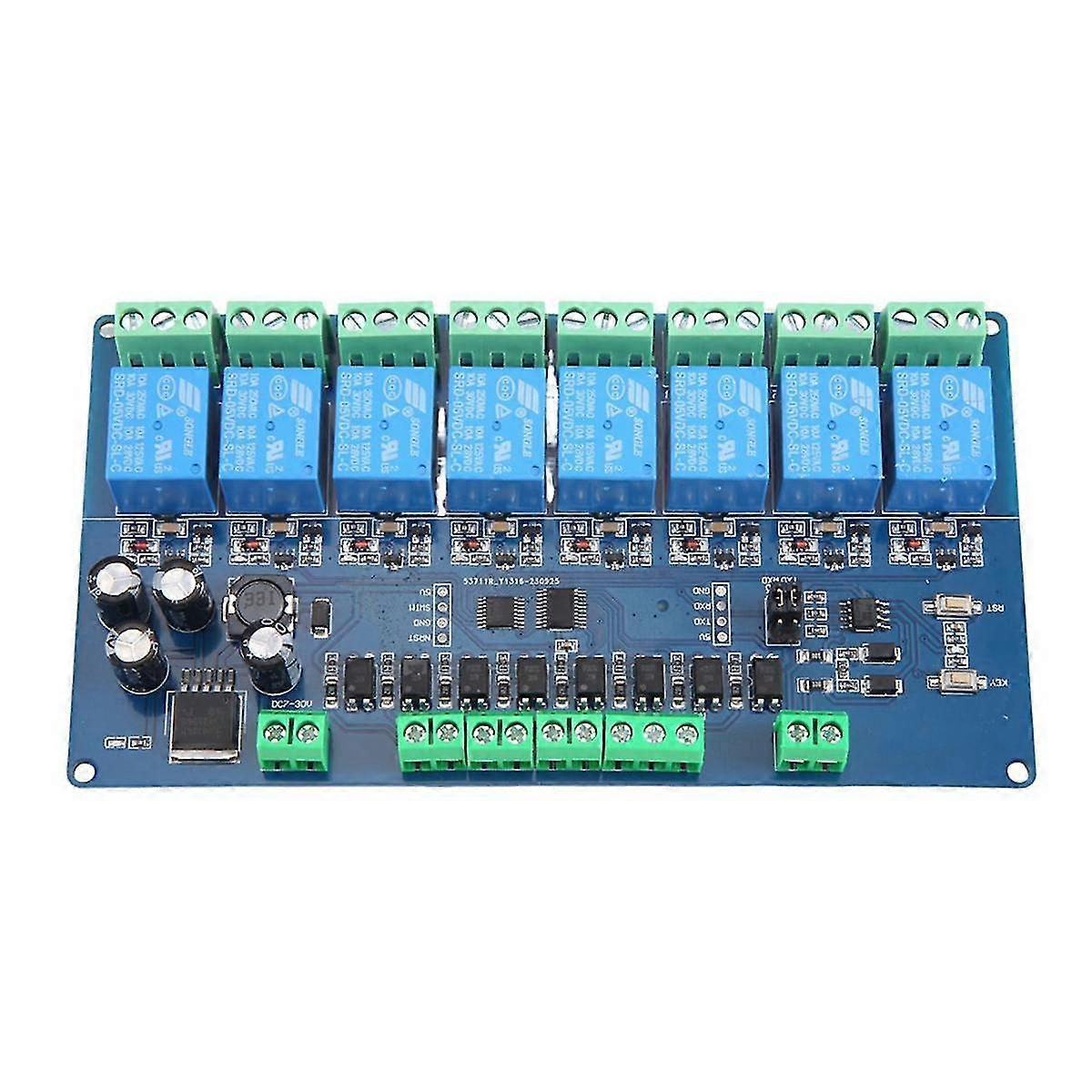 Modbus-Rtu 8 Channel Relay Module Modbus RTU 8 Switch Input RS485 Communication TTL | Fruugo UK