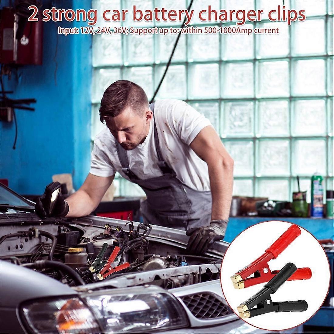 Car battery charging clip Car Battery Clamp Semi-copper type Clip Heavy ...