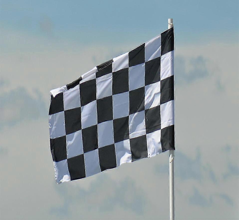 F1 Racing Flag 100% Polyester Classic Black White Checkered Racing Race ...