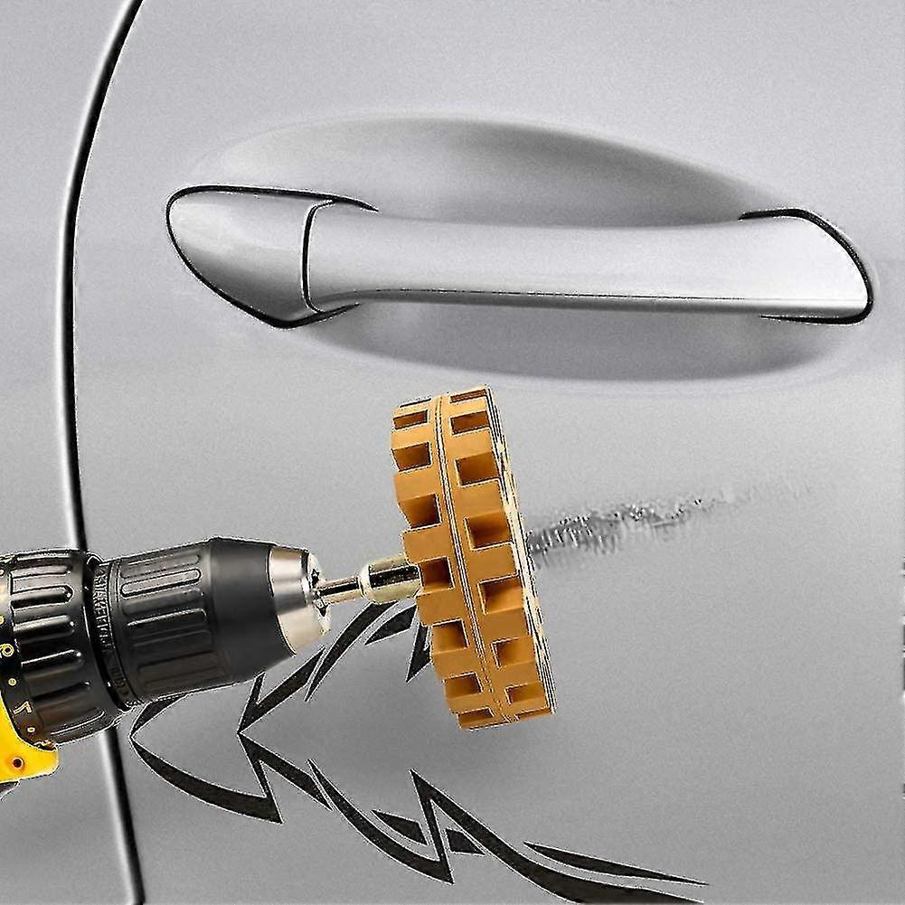 Wheel Car Decal Remover Tool Kit - Rubber Power Drill Attachment For ...