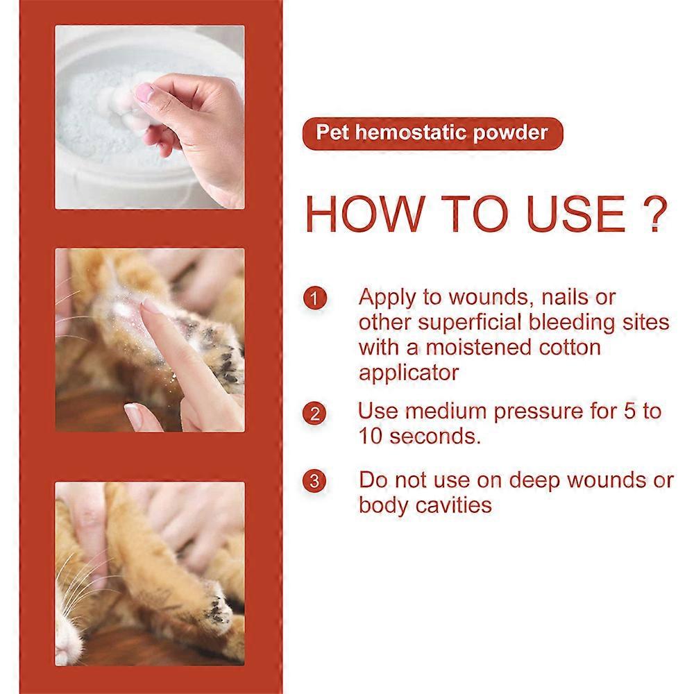 Pet Hemostatic Powder Relief Pet Trauma Healing Powder Cat And Dog Skin ...