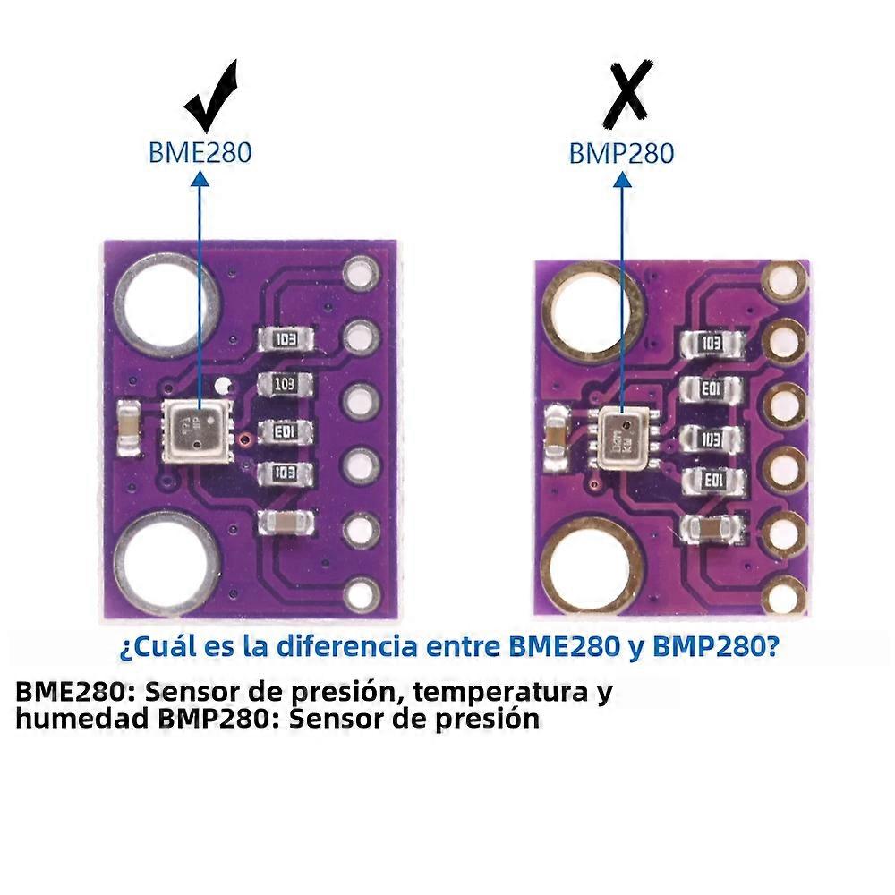 BME280 3-in-1 3.3V BMP280 5V Digital Barometric Pressure Sensor with ...