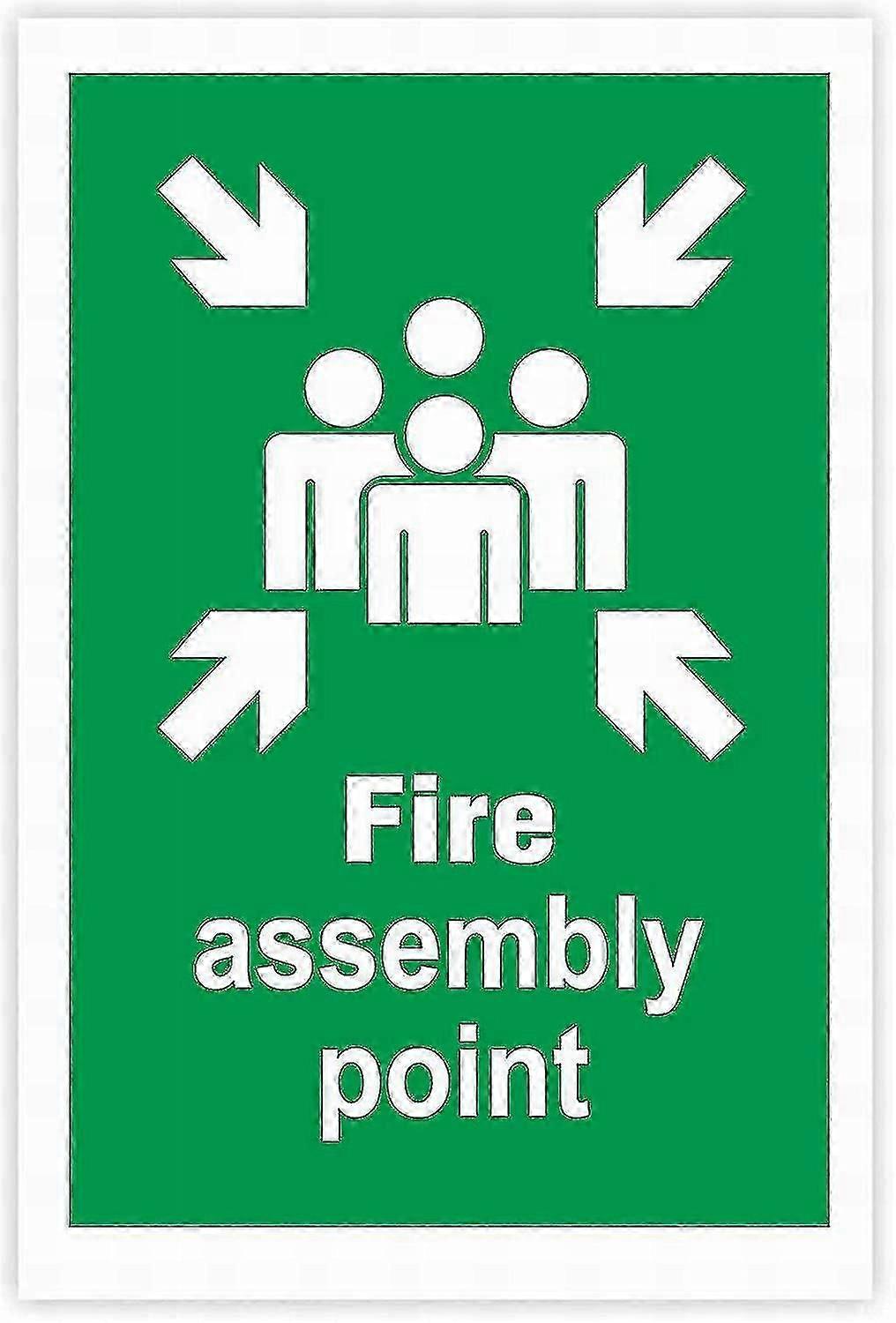 Fire Assembly Point - A4 Health And Tin Metal Signs 12x16 Safety Sign ...