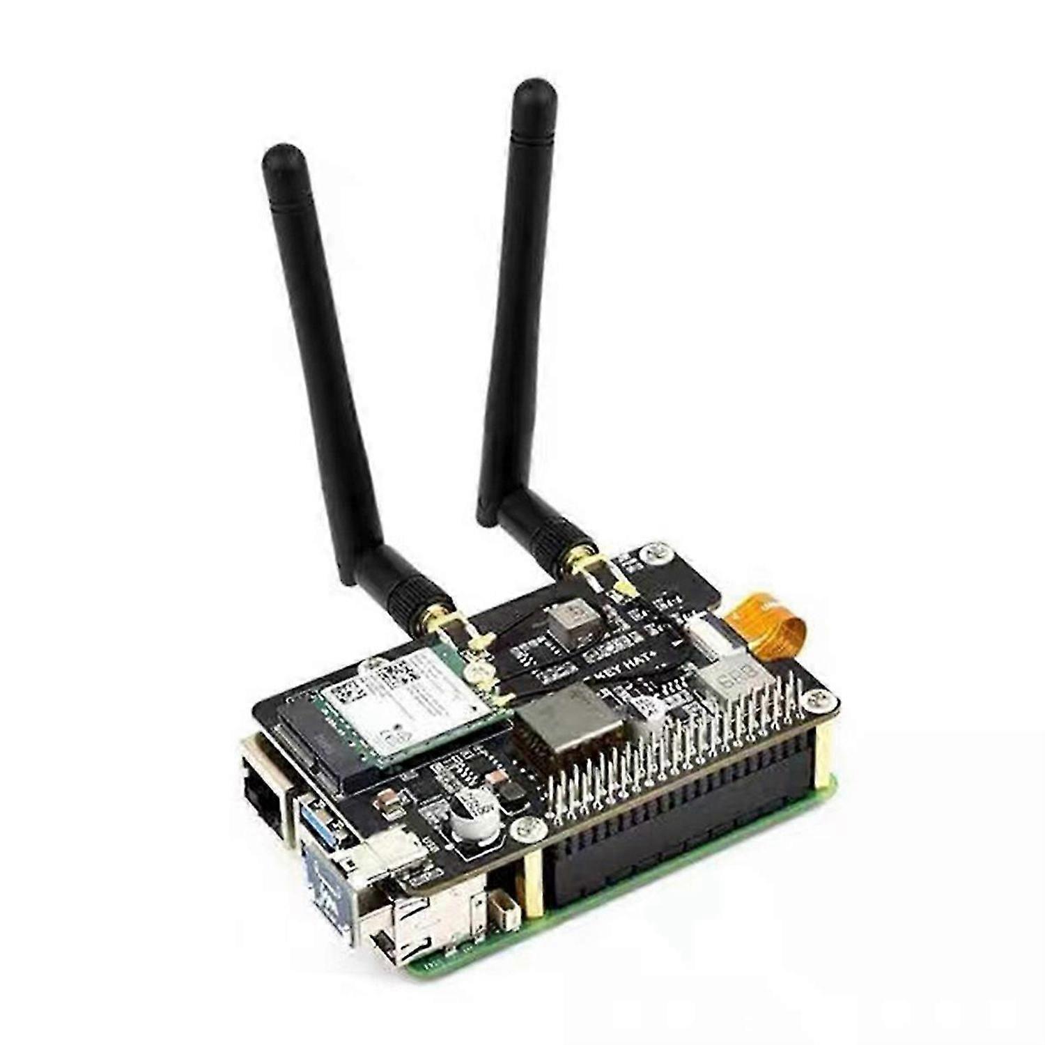 For Raspberry Pi 5 PCIe to M.2 E KEY with PoE HAT+ Expansion Board ...