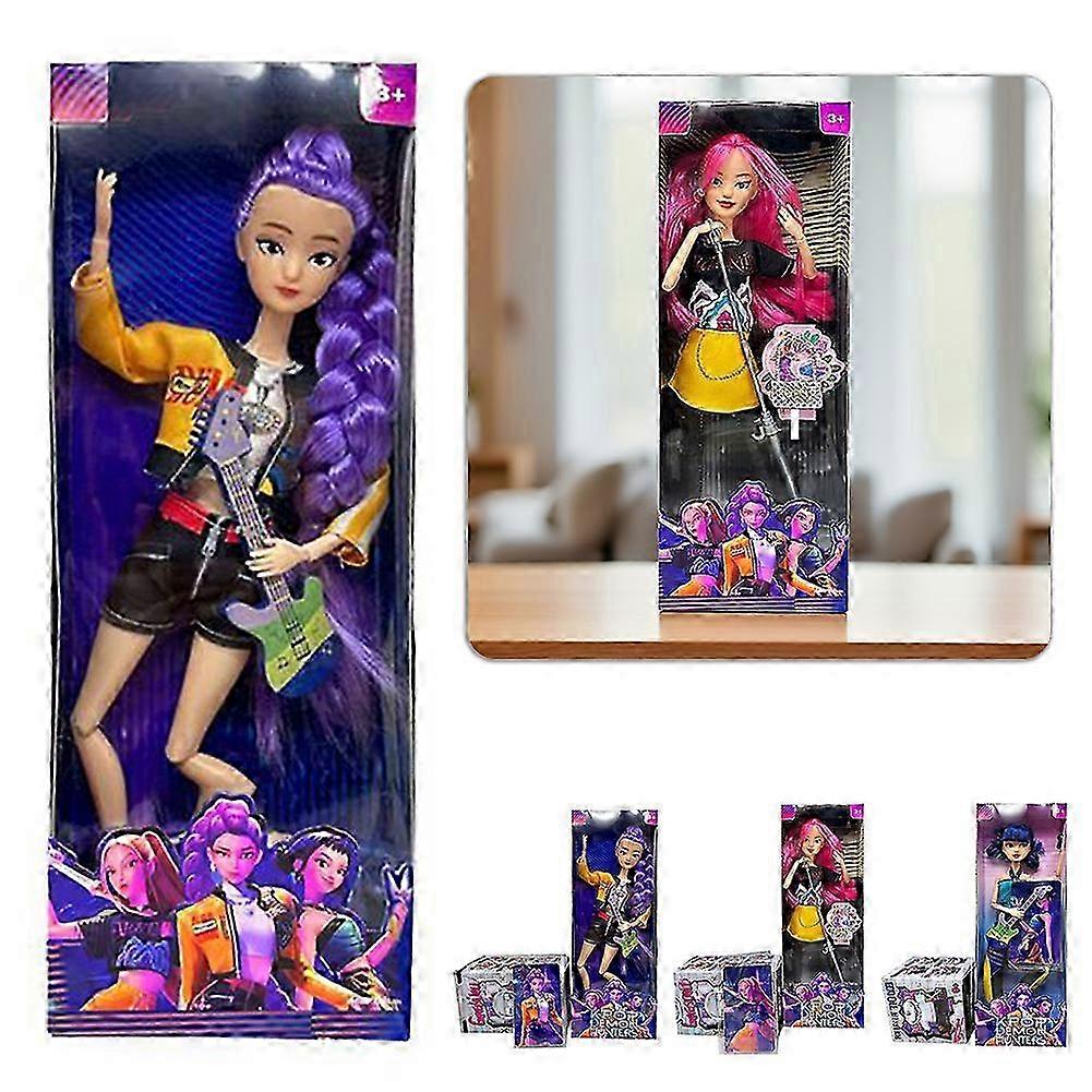 25-26 K-POP Demon Hunter Girl Group Dolls Lummi Zoi Vinyl Figurine Toy ...