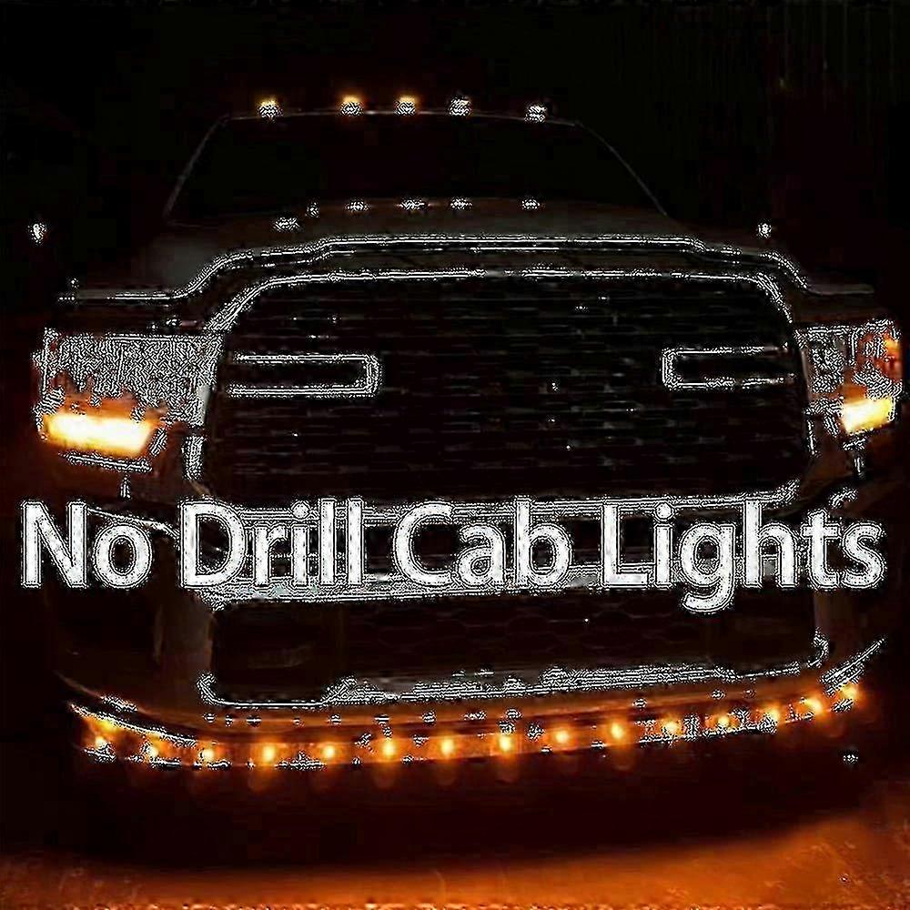 Wireless LED Roof Lights for Truck, 5pcs Solar Powered Running Cab ...