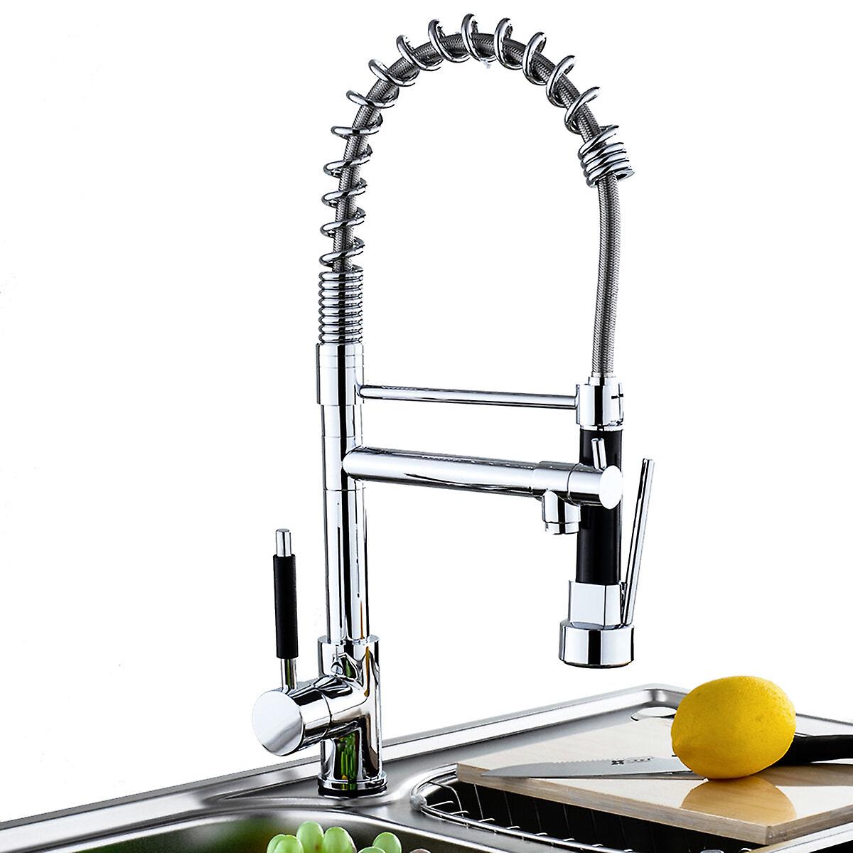 Kitchen sink mixer faucet pull out sparyer tap 360 degree rotation ...