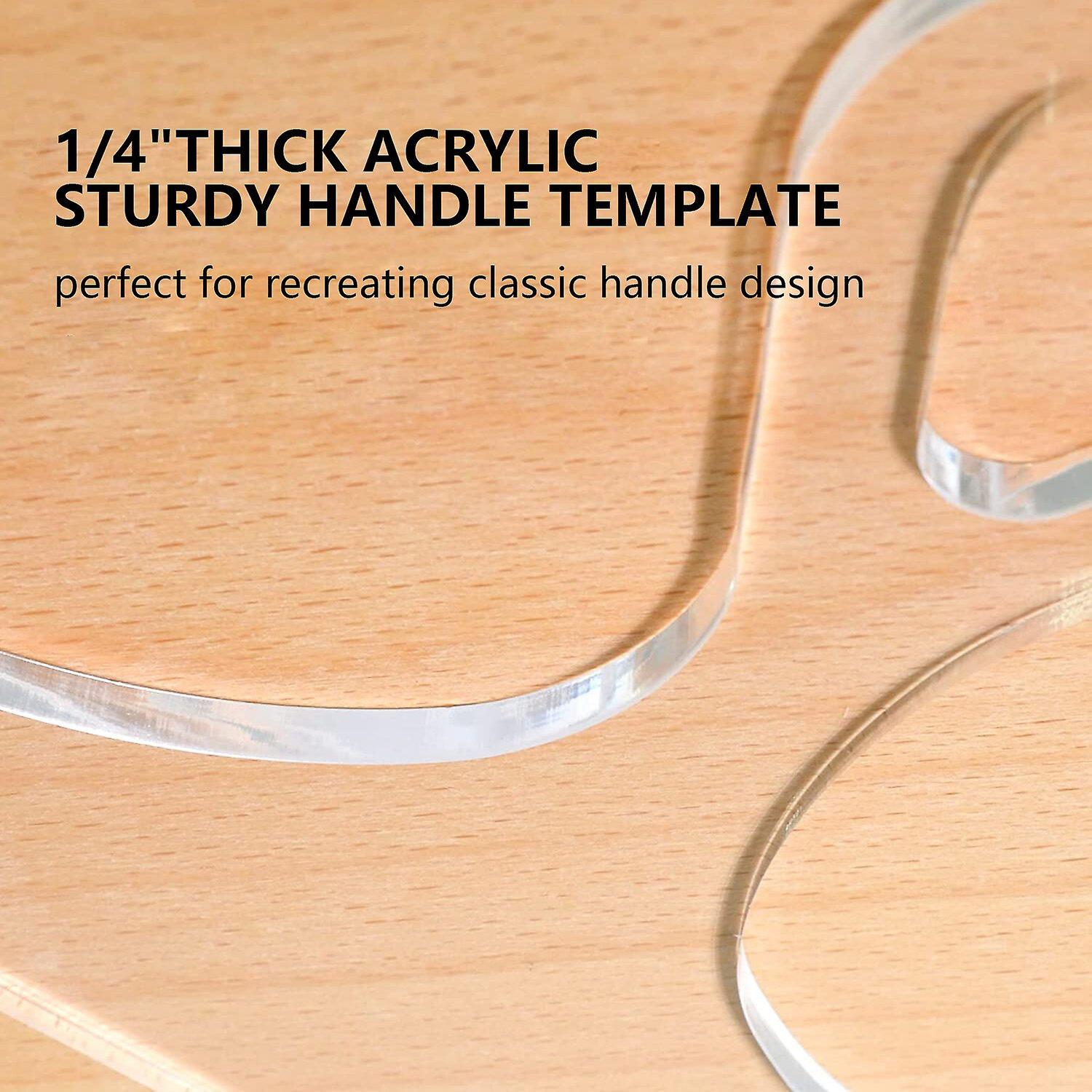 Acrylic Router Template with Clear Handle for Cutting Boards | Fruugo NZ