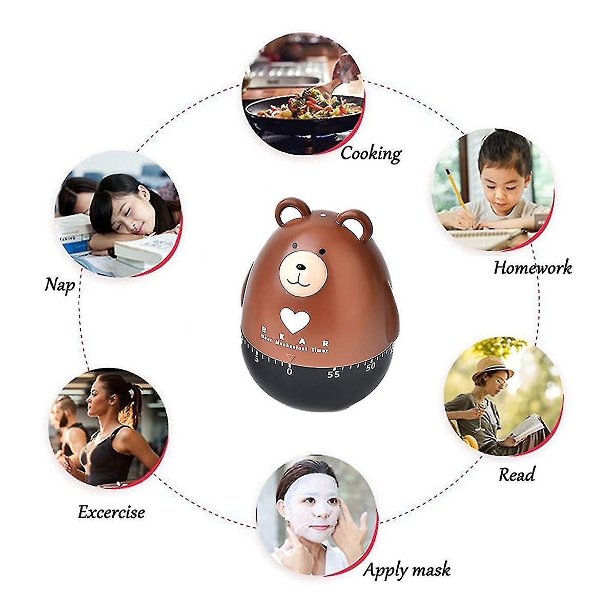 Kitchen Timer Egg Timer Countdown Timer Mechanical Animal Family Timer ...