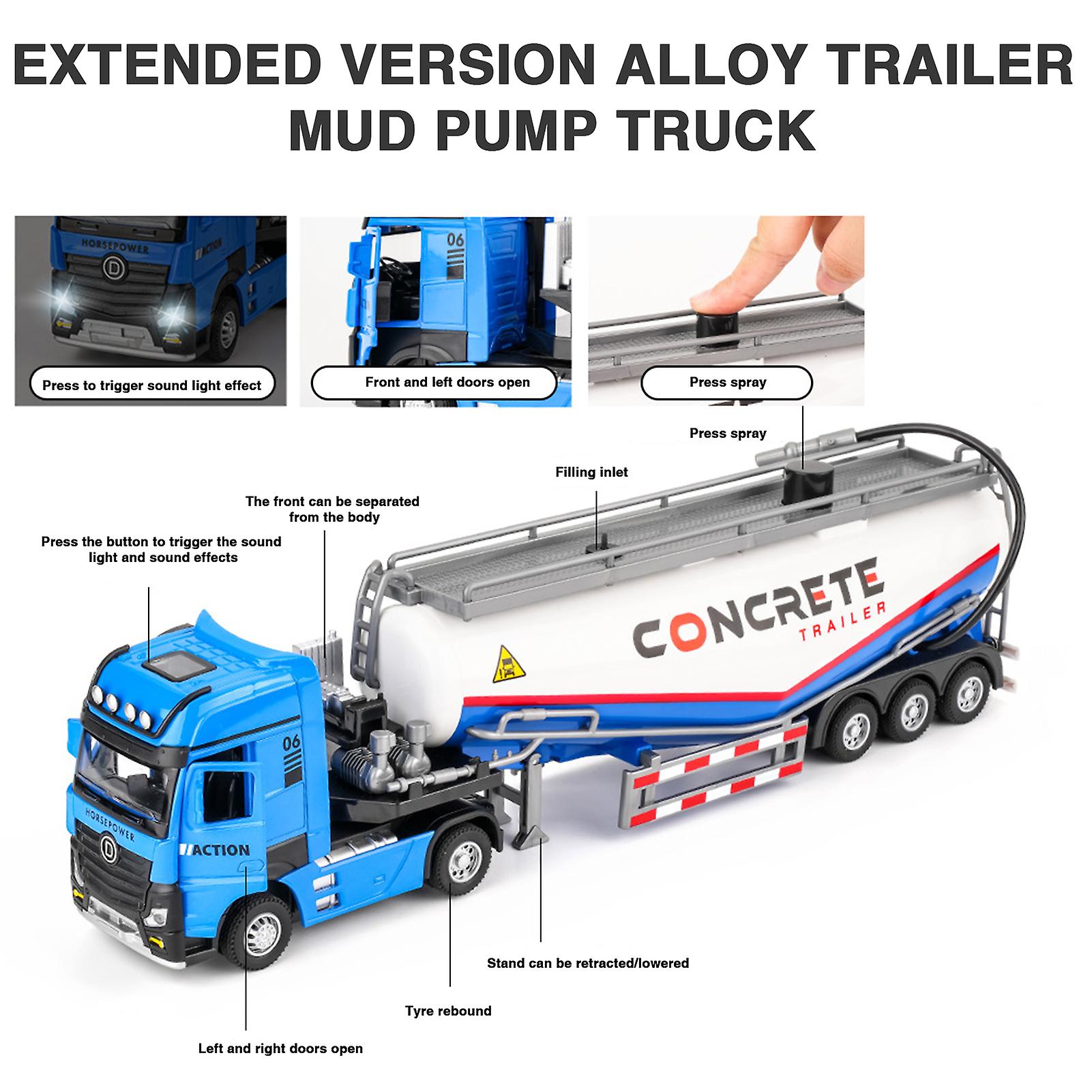 1:50 Toy Car Model Highly Simulated Transport Tanker Truck Toy Model ...