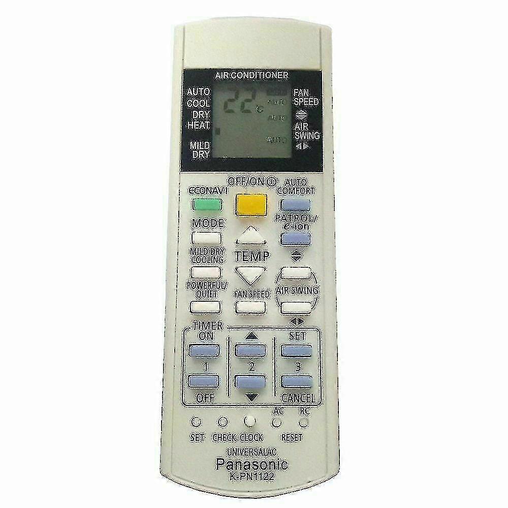 National Panasonic Air Conditioner Remote Control - Universal K-pn1122 ...
