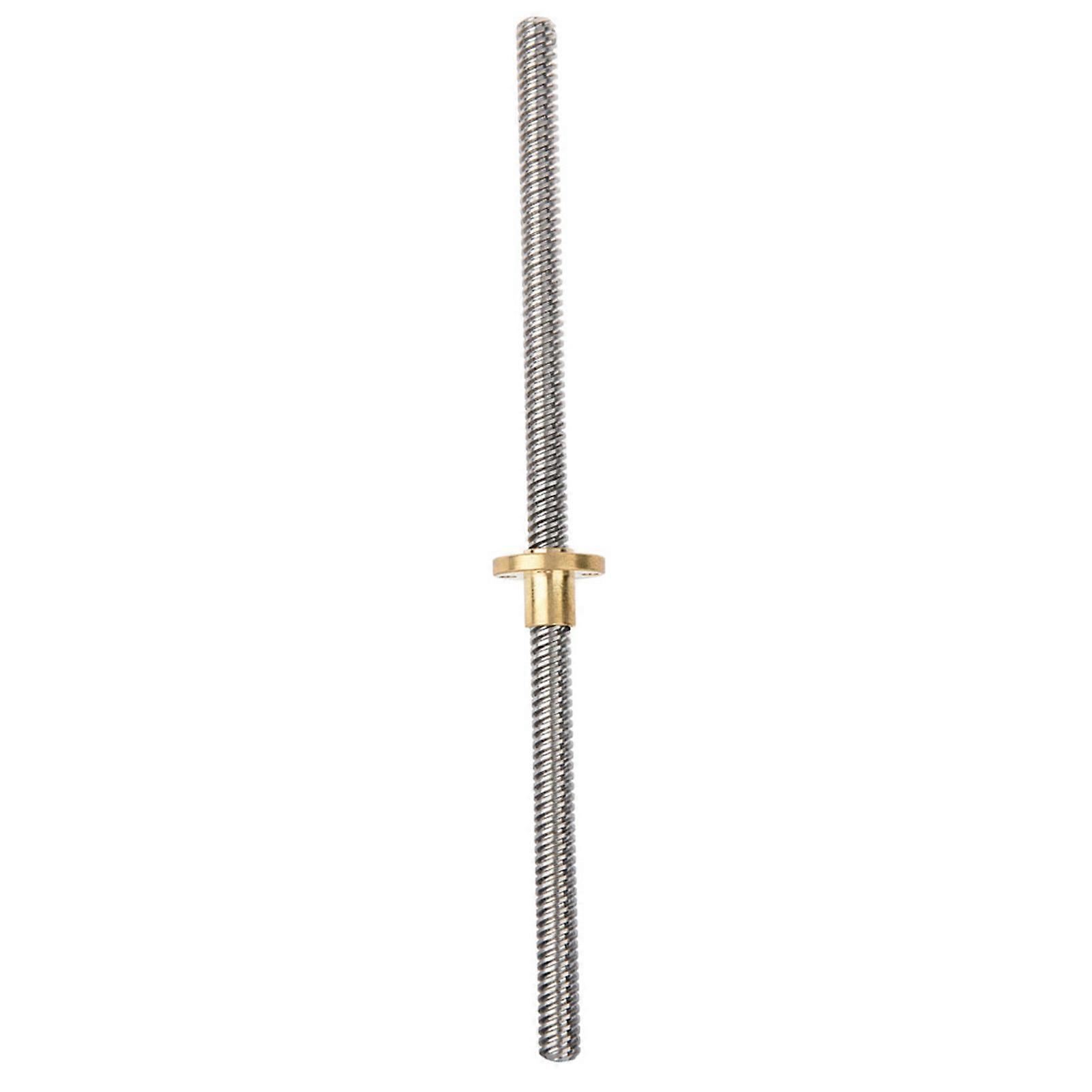 T8 8mm Trapezoidal Stainless Steel Threaded Rod Lead Screw & Brass Nut ...
