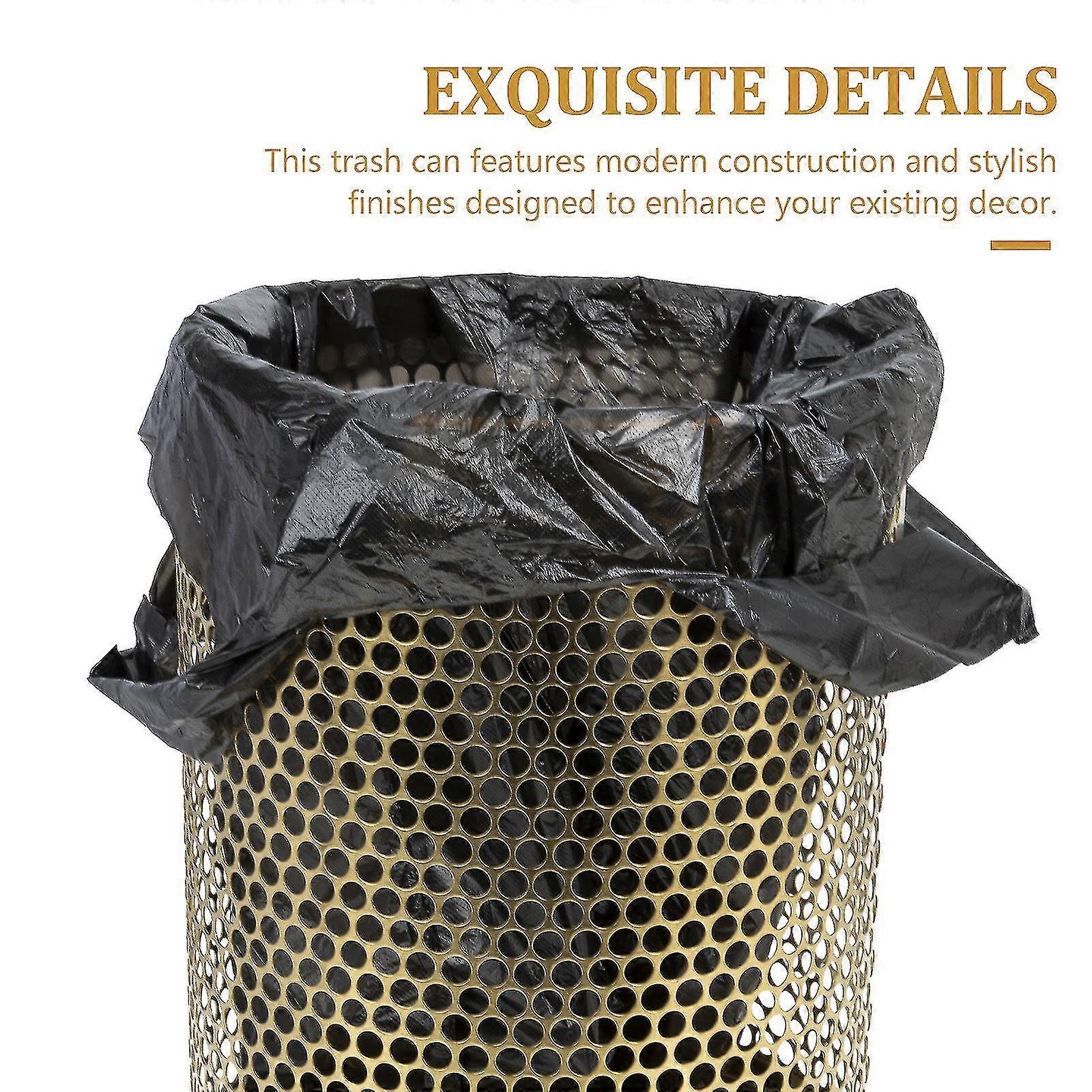 Trash Cans Office Waste Basket Bathroom Kitchen Garbage Cans Mesh Trash ...