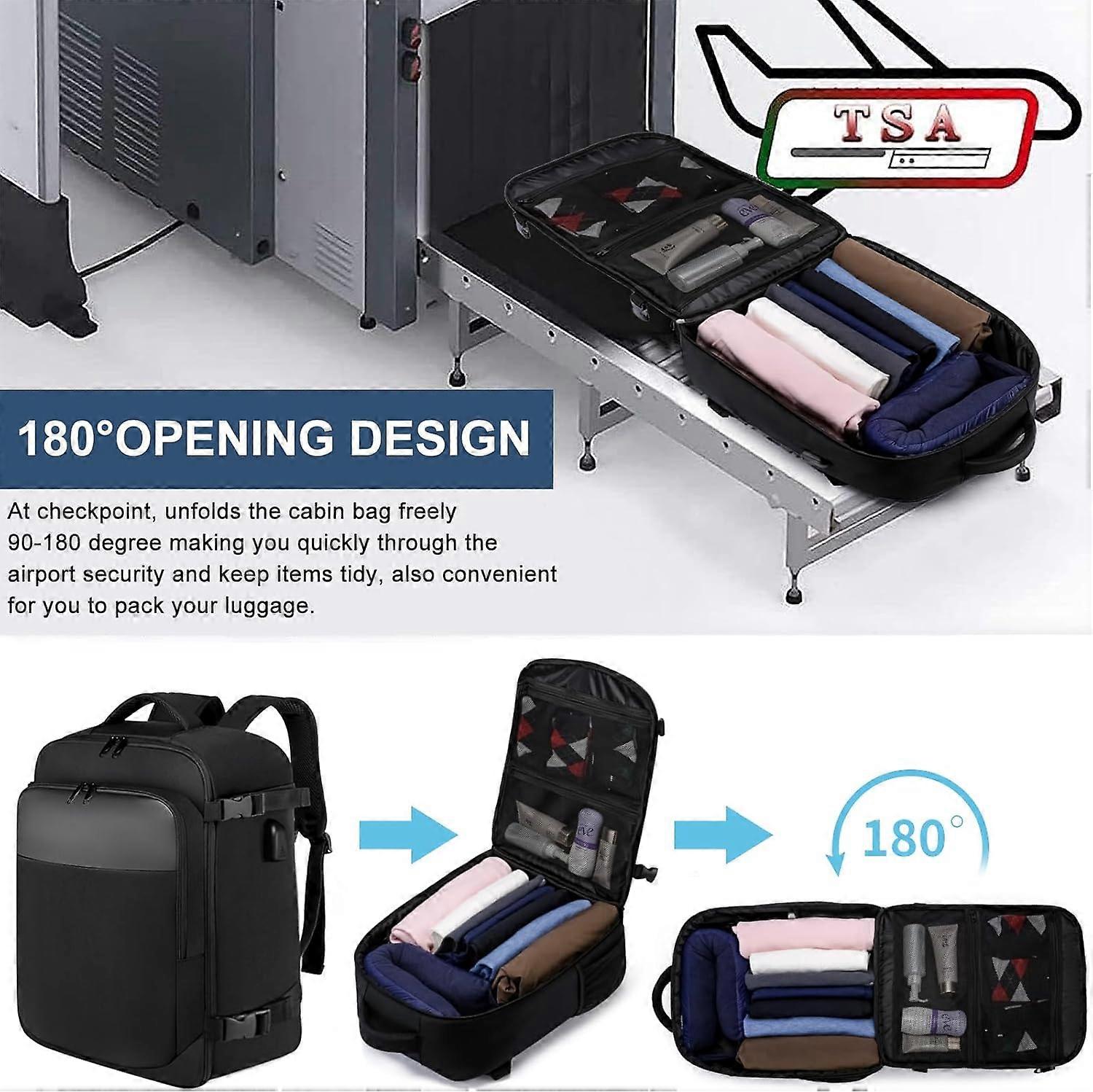 Airplane Cabin Travel Backpack 45x36x20, 15.6 Inch Laptop Travel Bags ...