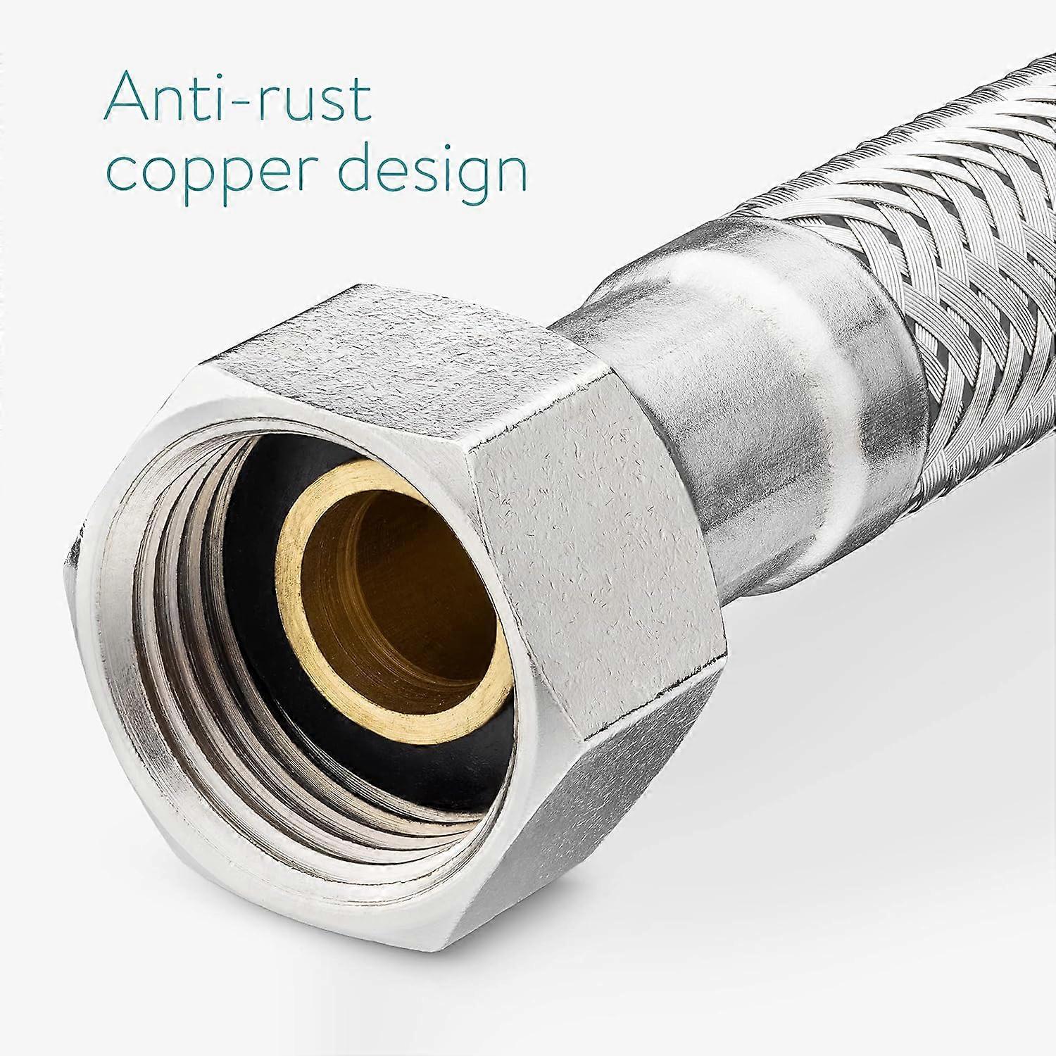 Flexible Kitchen Hose 30cm Set of 2 Standard Connection Tubes G3/8 x ...