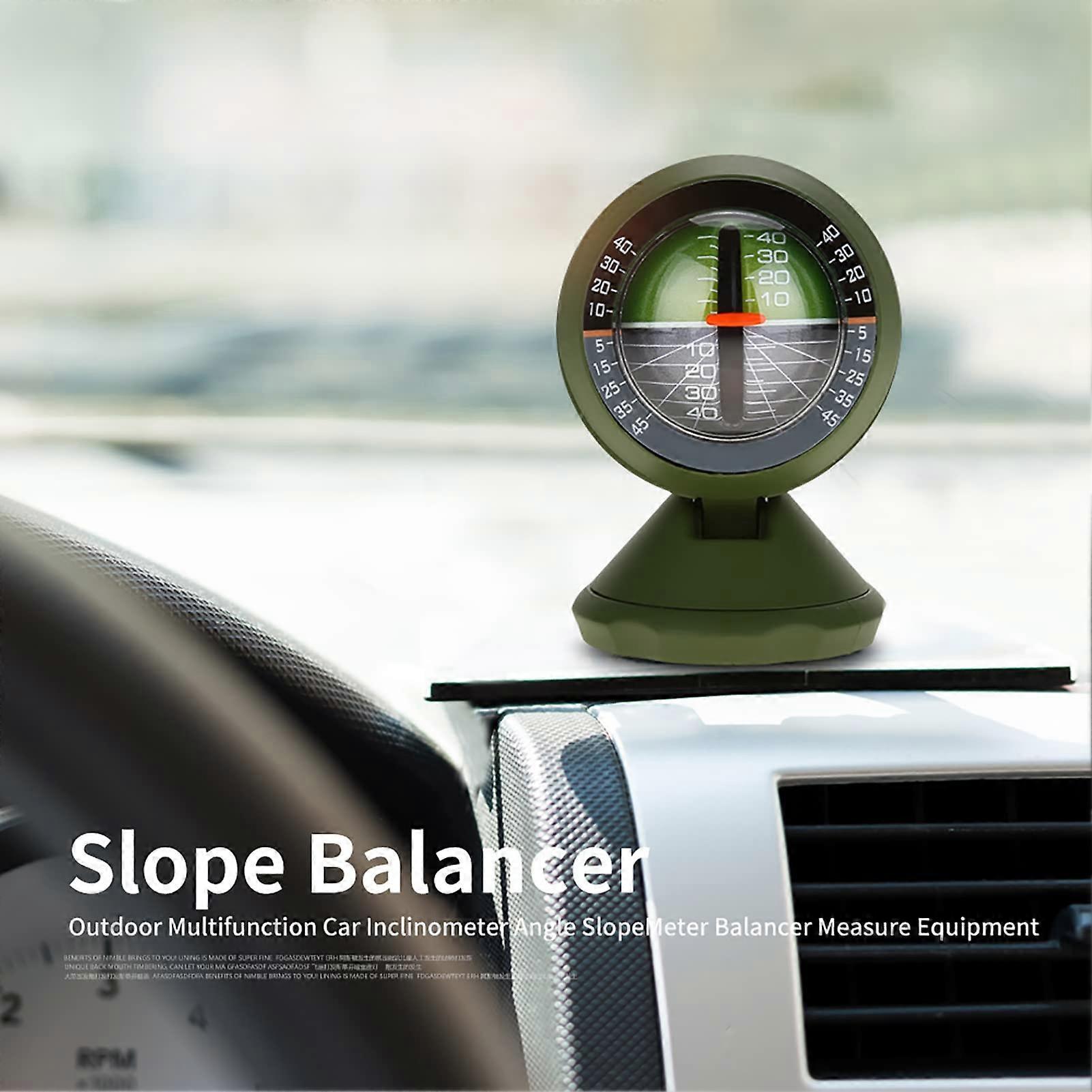 Slope Meter, Car Compass, Outdoor Multifunction Car Inclinometer Angle ...