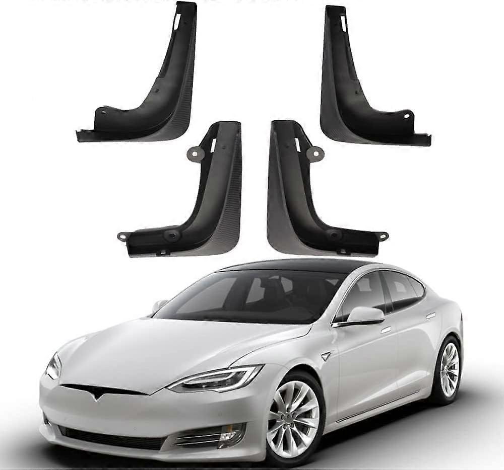 4Pcs Car Mudguard Mud Flaps for Tesla Model S 2015-2019, Custom Front ...