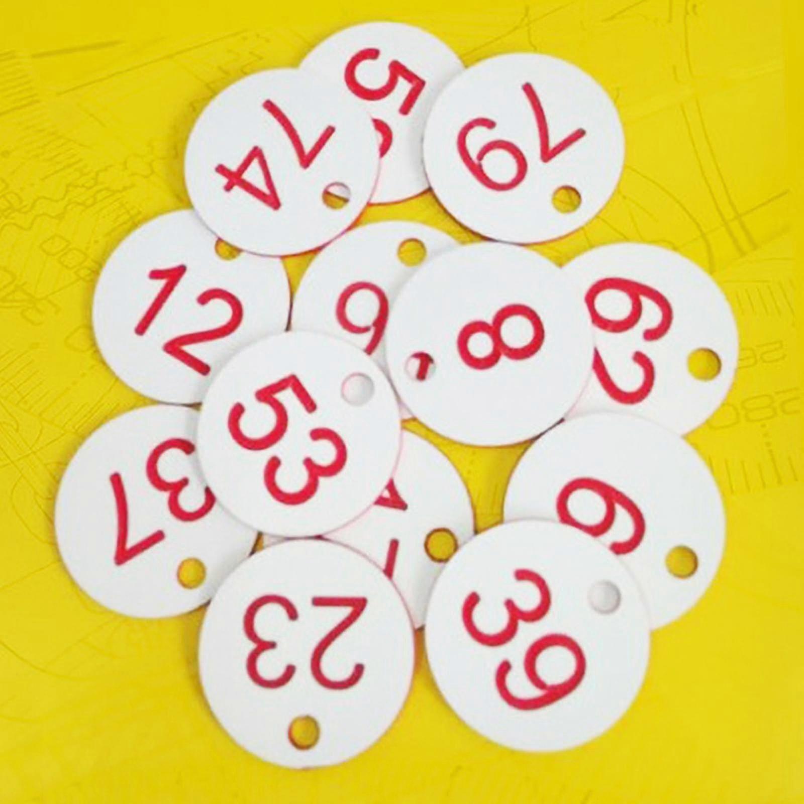 Numbered Tags Label Tags Clothes Coat Hanger Office Index Supply 1-100 ...