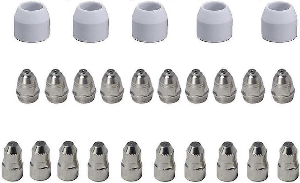 P-80 Plasma Cutter Accessories - Nozzles, Electrodes, Caps - Set of 25 ...